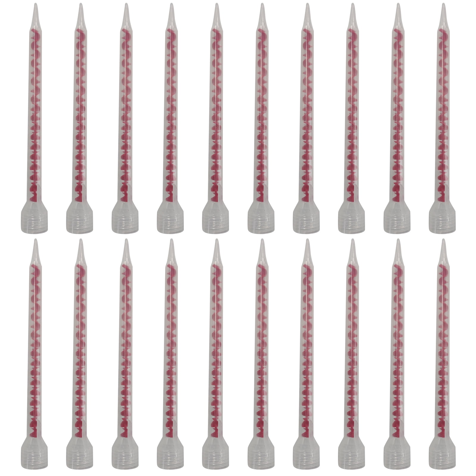 BIBABLYKE 20Pcs Sealant Tile Grout Static Mixing Nozzles Epoxy Resin ...