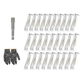 BIBABLYKE 28Pcs Gutter Hangers Heavy Duty Concealed Rain Gutter ...