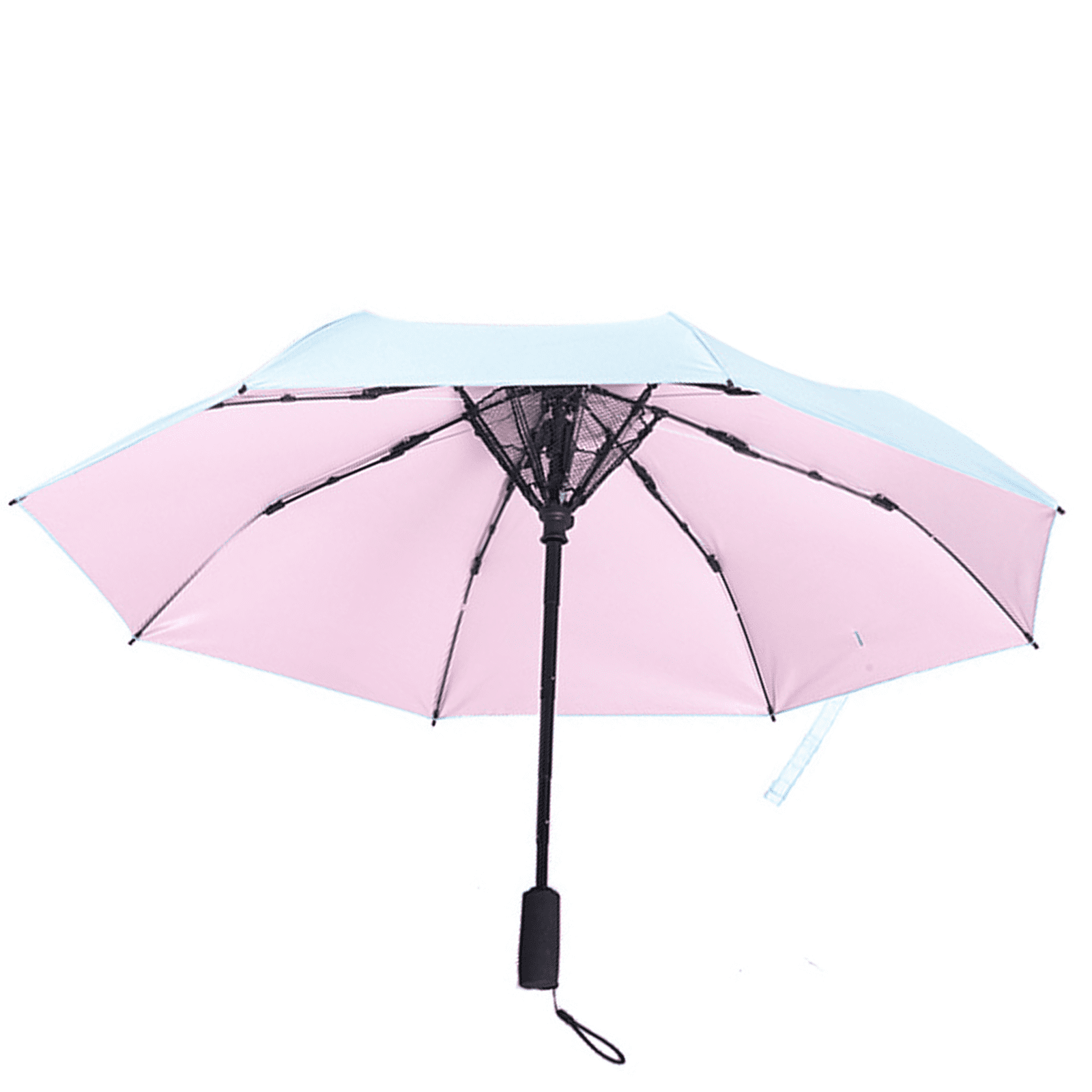 BIBABLYKE 3 In 1 Folding Umbrellas with Builts In Fan and UVs ...