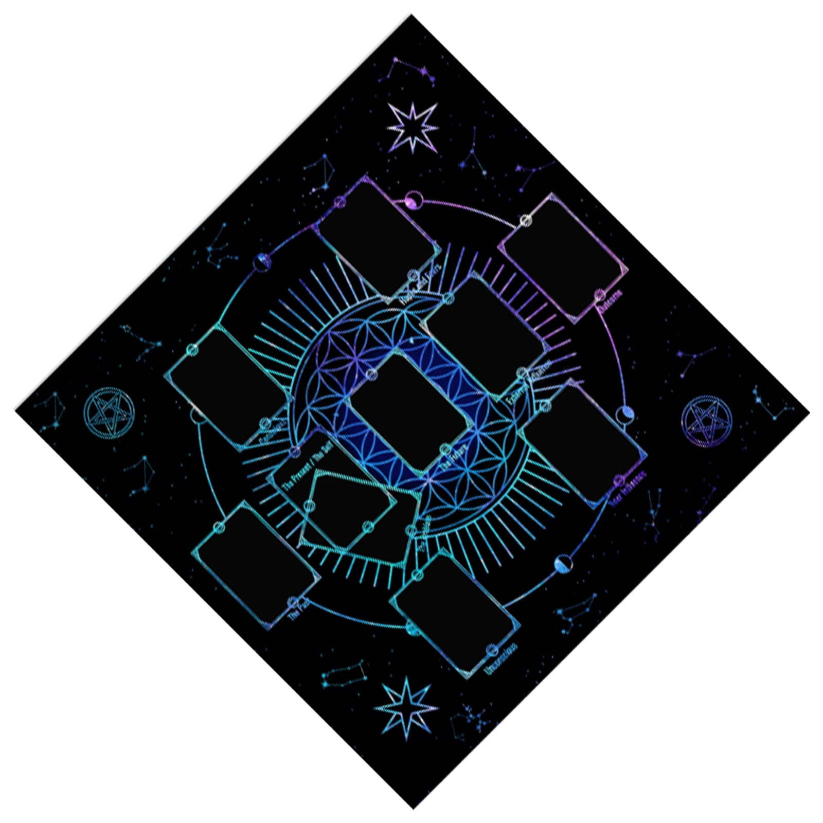 BIBABLYKE 3 Sizes Option Tarots Table Altar Cloth Mysterious Board Game ...