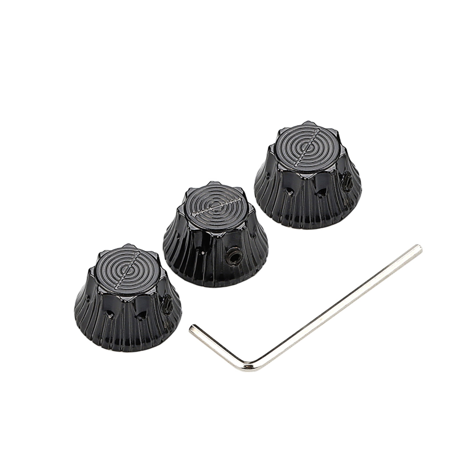 BIBABLYKE 3Pcs Electric Guitar Bass Knobs Volumes Tone Control Knobs ...