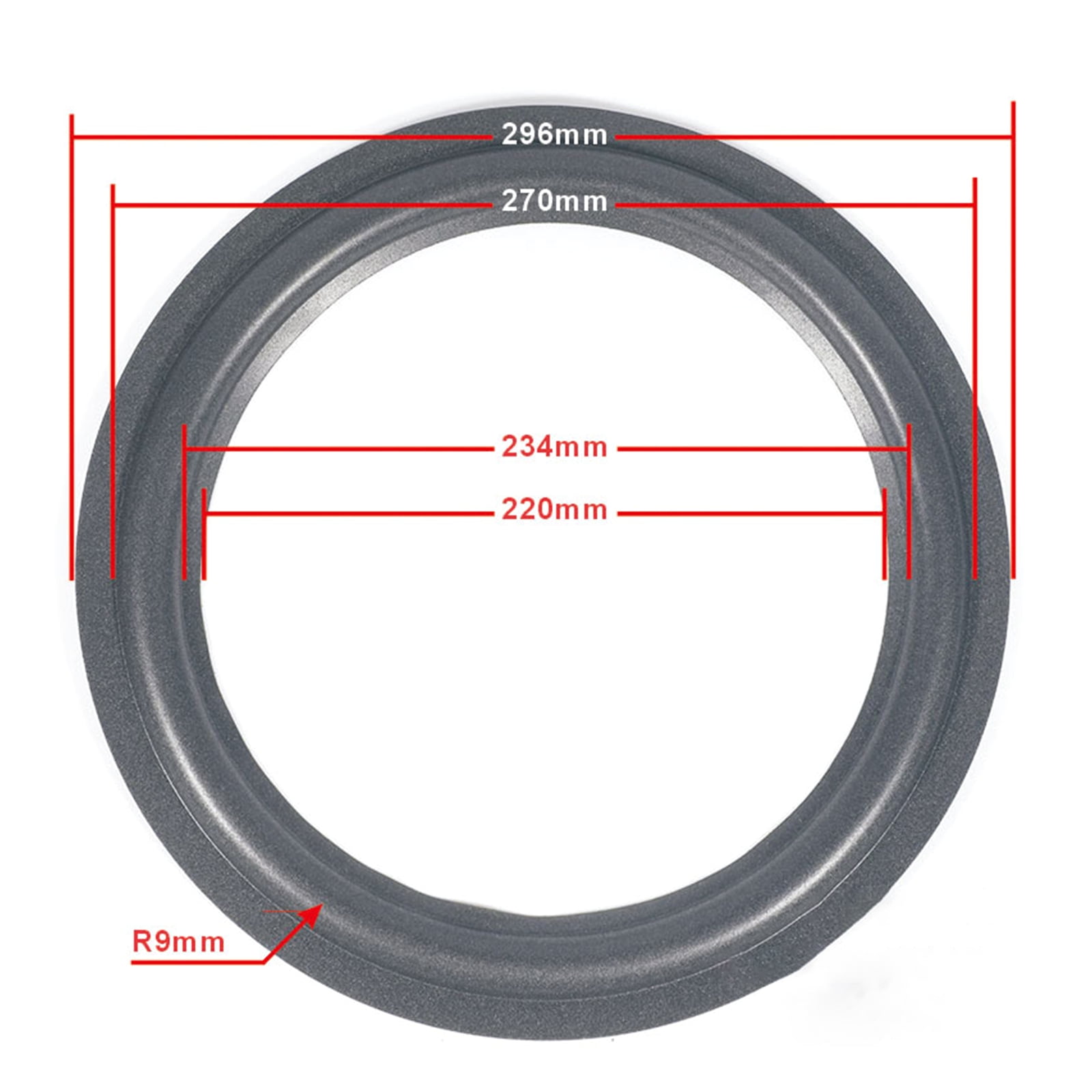 BIBABLYKE 4/5/6.5/8/10/12inch Speaker Foam Surround Subwoofer Woofer ...