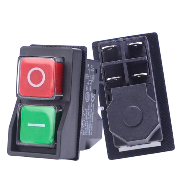BIBABLYKE 4/5Pin Electromagnetic Push Button Switches Starter Machine ...