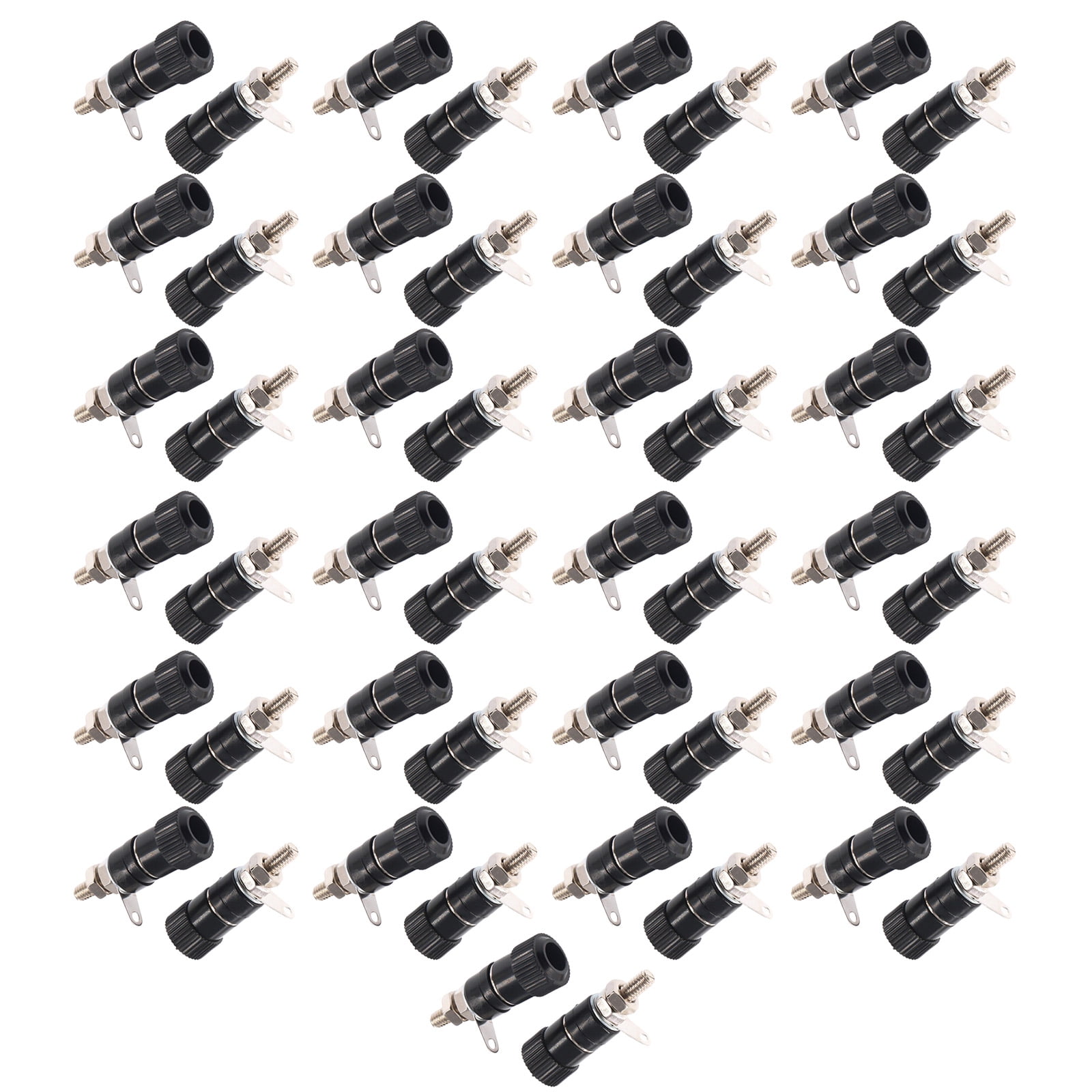 BIBABLYKE 50Pcs Binding Posts Terminals 4mm Banana Plugs Socket ...