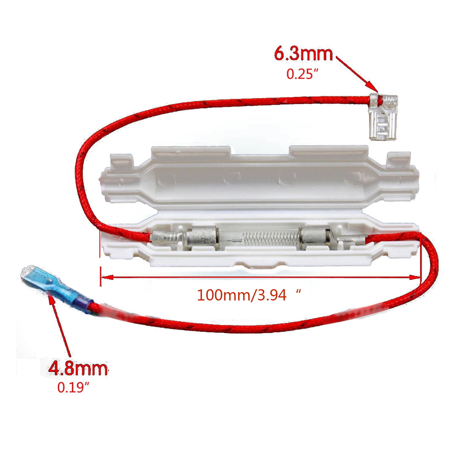 BIBABLYKE 5KV 0.8A High Voltage Fuse for Microwave Ovens Universal Fuse ...