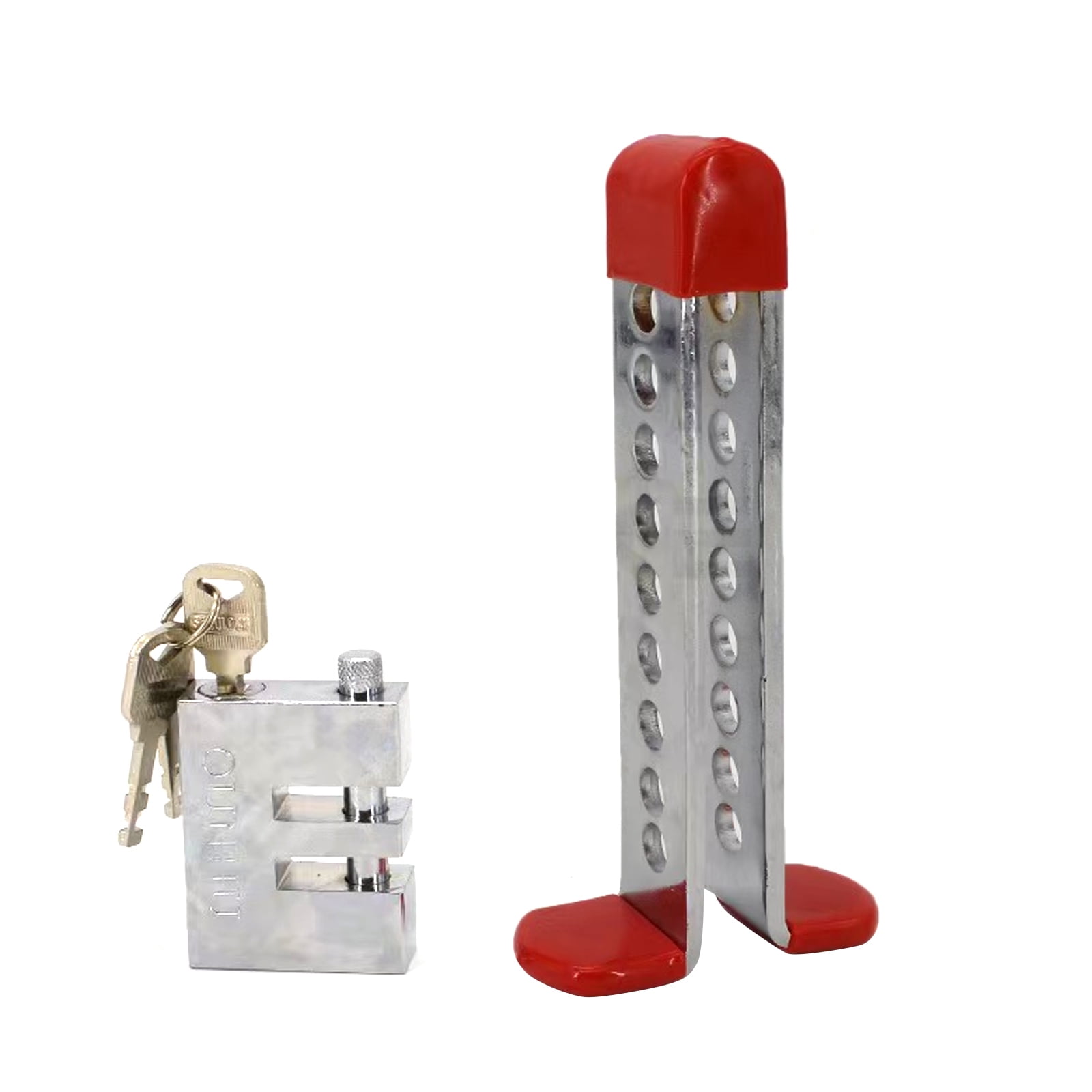 BIBABLYKE 8 Hole / 9 Hole Car Pedal Security Lock Steel Car Safety Lock ...
