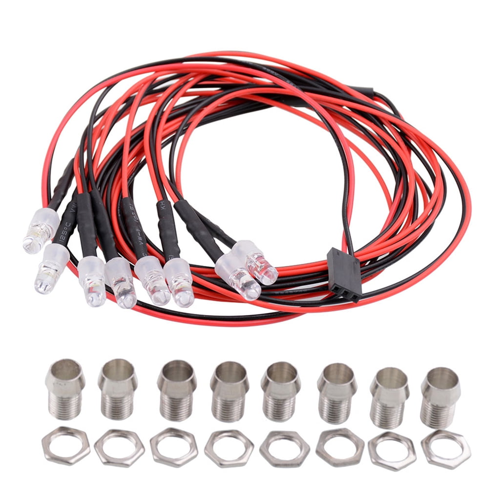 BIBABLYKE 8LED Lamp Light Car LED Lighting for w/ Long Length Wire ...
