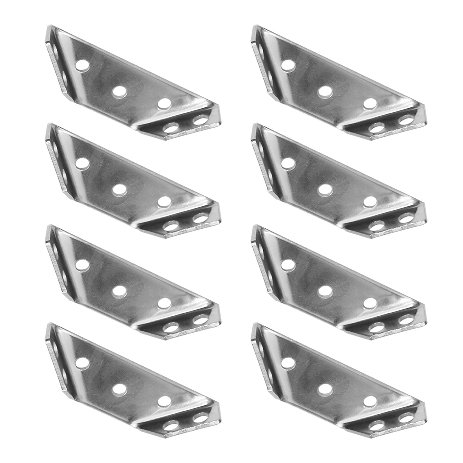 BIBABLYKE 8Pieces Heavy Duty Cold-Rolled Steel Right Corner Brackets ...