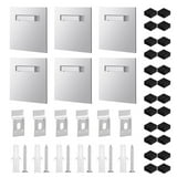 BIBABLYKE Adhesive Hanger Picture Hanging Plate Sawtooth Adhesive ...