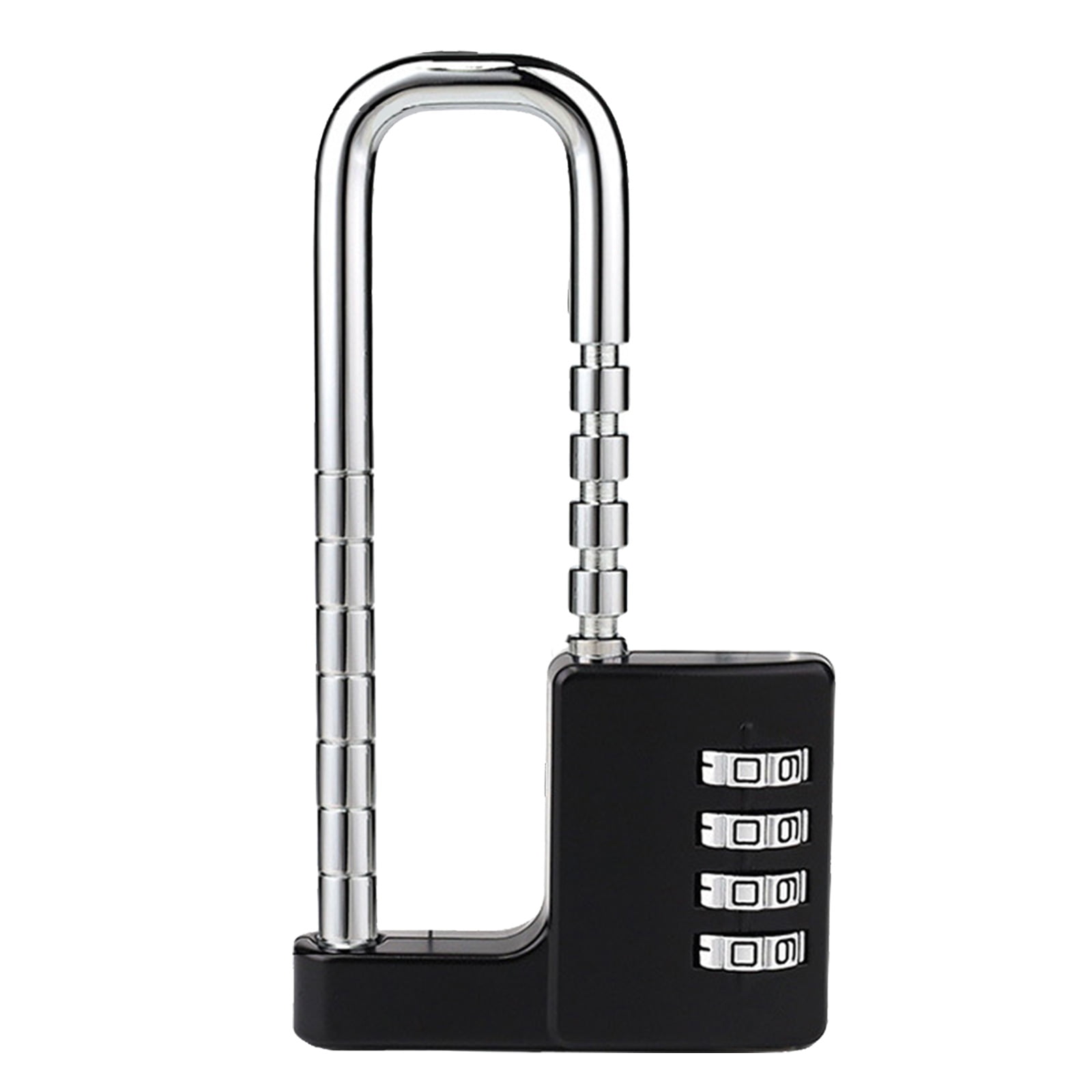 BIBABLYKE Adjustable Combination Lock Long Shackles Security Padlock ...