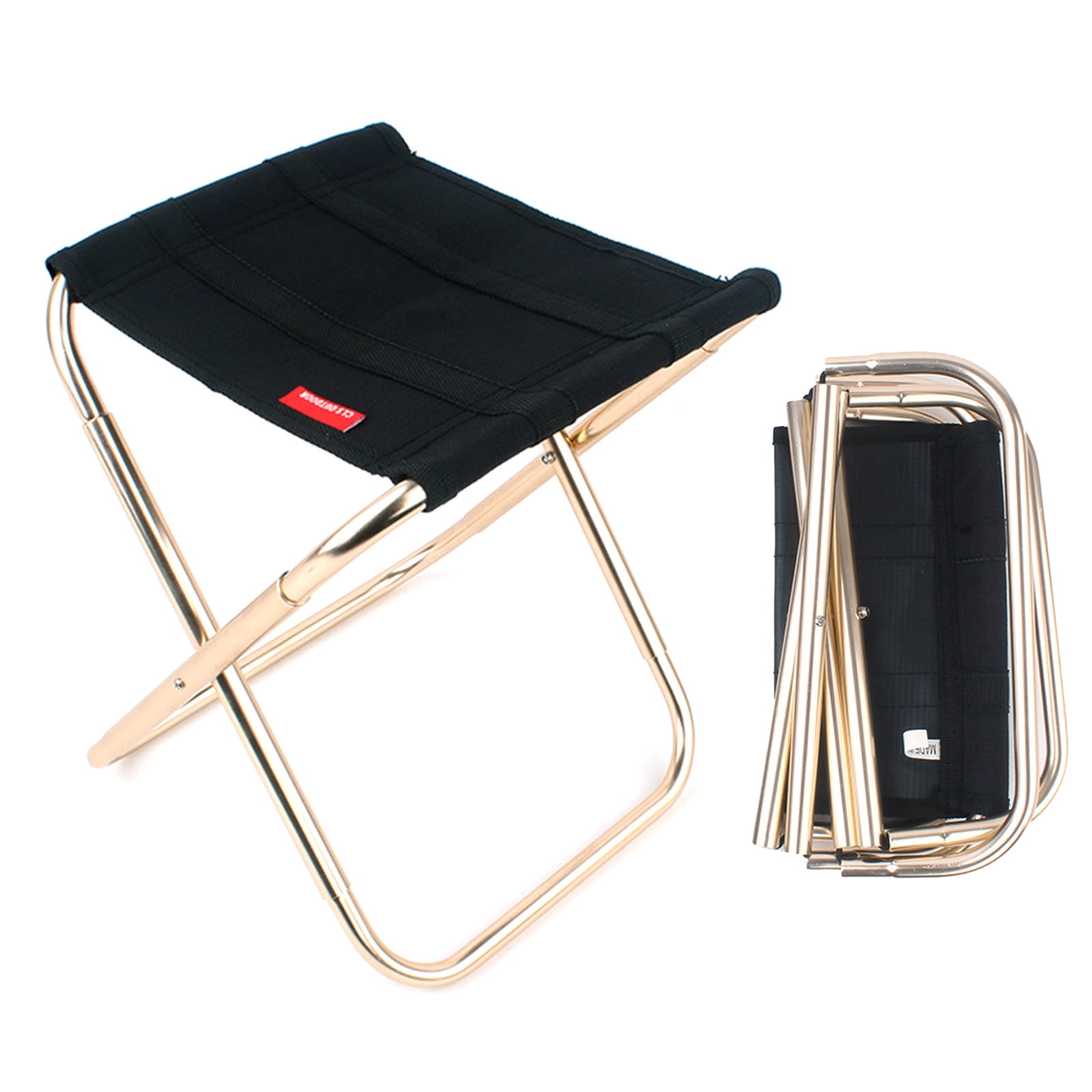 BIBABLYKE Camping Stool, Mini Folding Stool with Carry Bag, Aluminum ...