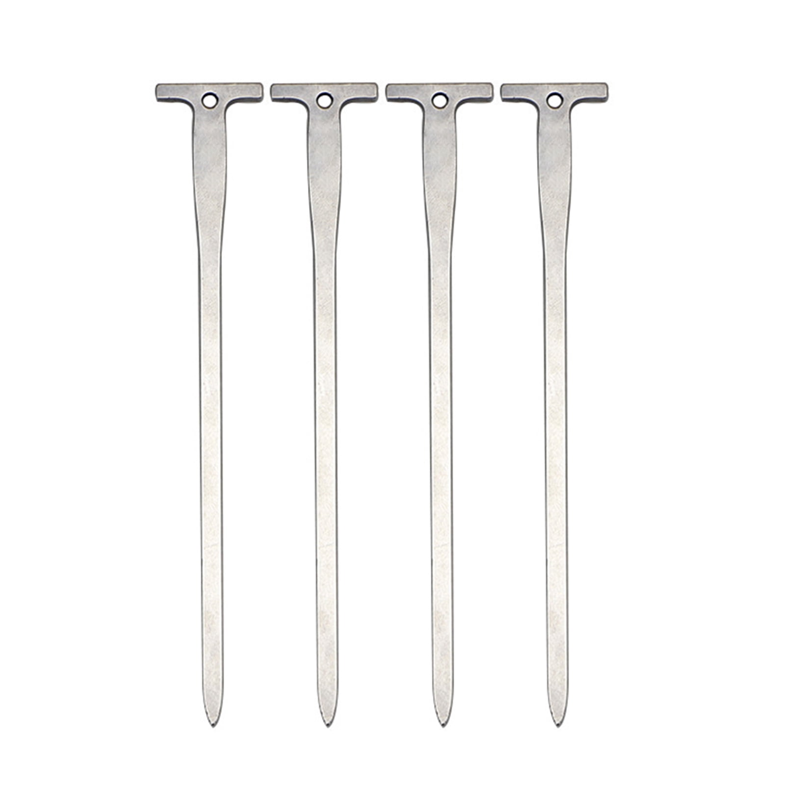 BIBABLYKE Camping Tent Pile, Stainless Steel Canopy Tent Ground Peg ...