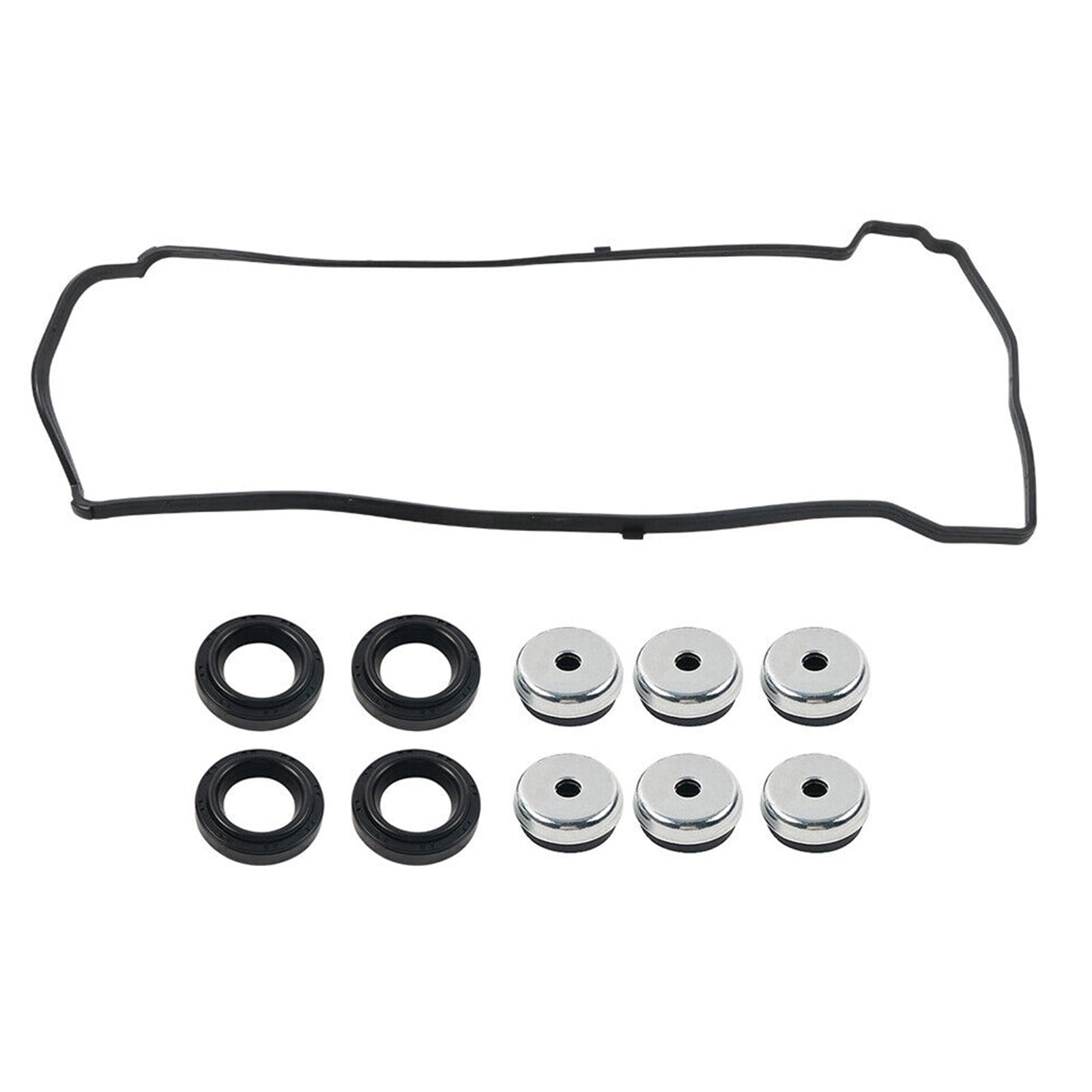 BIBABLYKE Car Engine Cylinder Head ValvesSeal Cover Gasket Grommet Kit ...