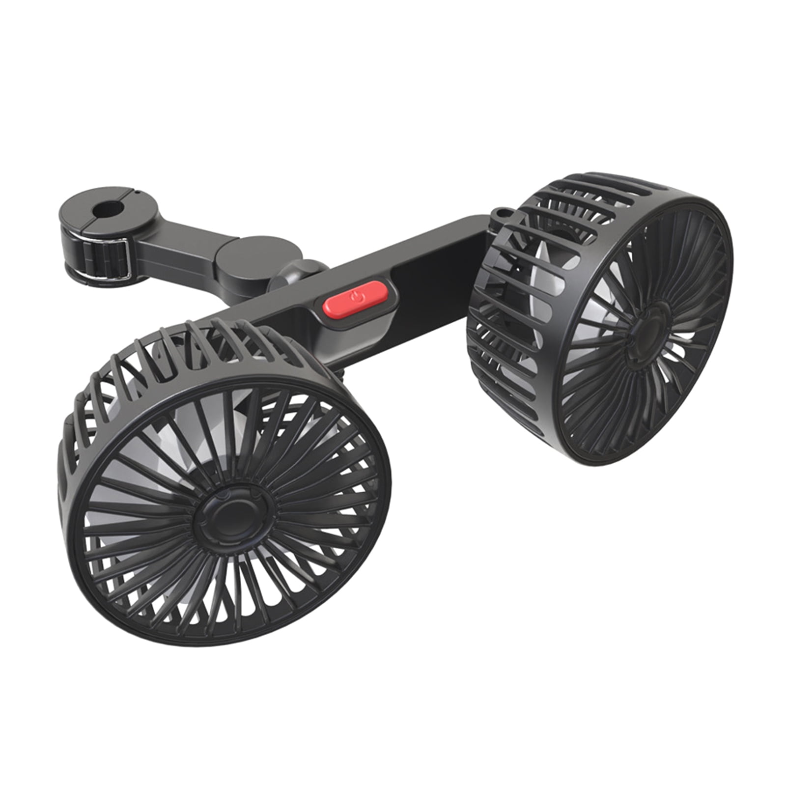 BIBABLYKE Car Fan Electric Auto Cooling Fan for Backseat Headrest 360 ...