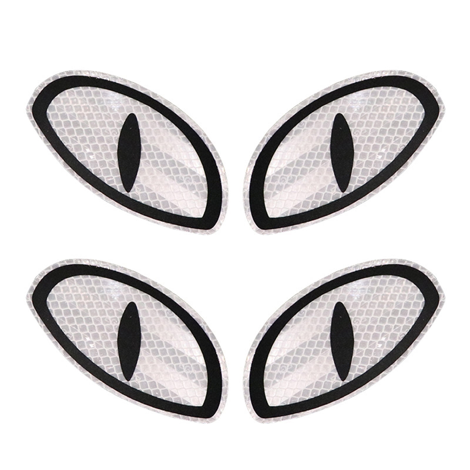 BIBABLYKE Cartoon Reflective Stickers 2 Pairs Yellow Visibility Safety ...