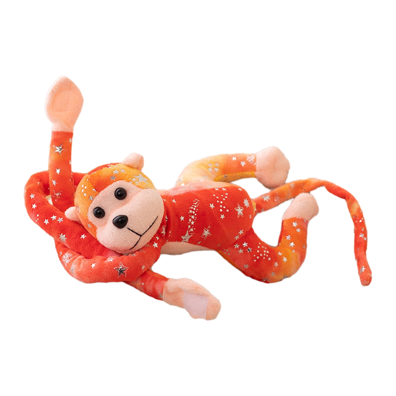 BIBABLYKE Colorful Long Arm Monkey Plush Toy Soft and Huggable Stuffed ...