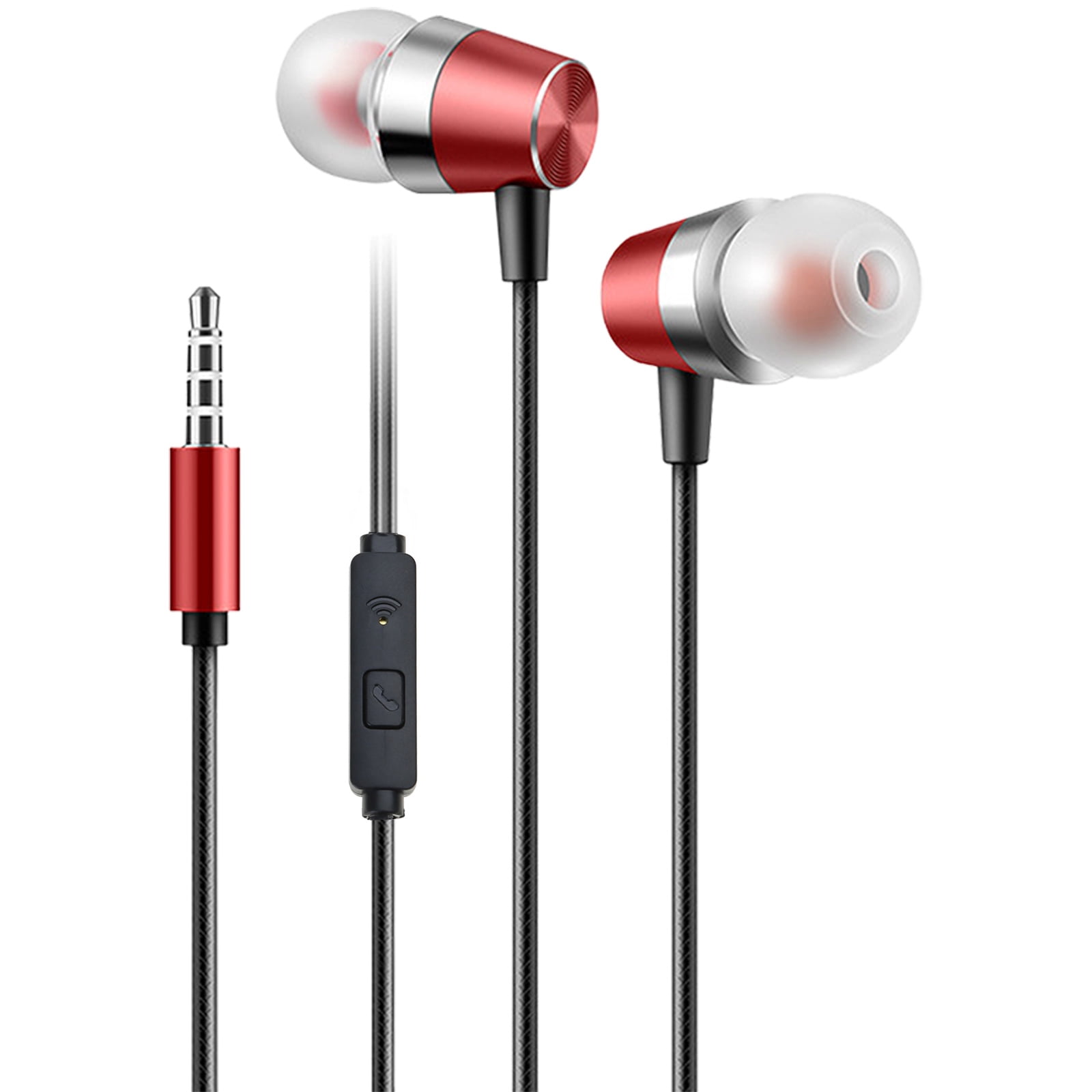 BIBABLYKE Corded Headphones in Ear 3.5mm Ear Sports Earbuds Earphones ...