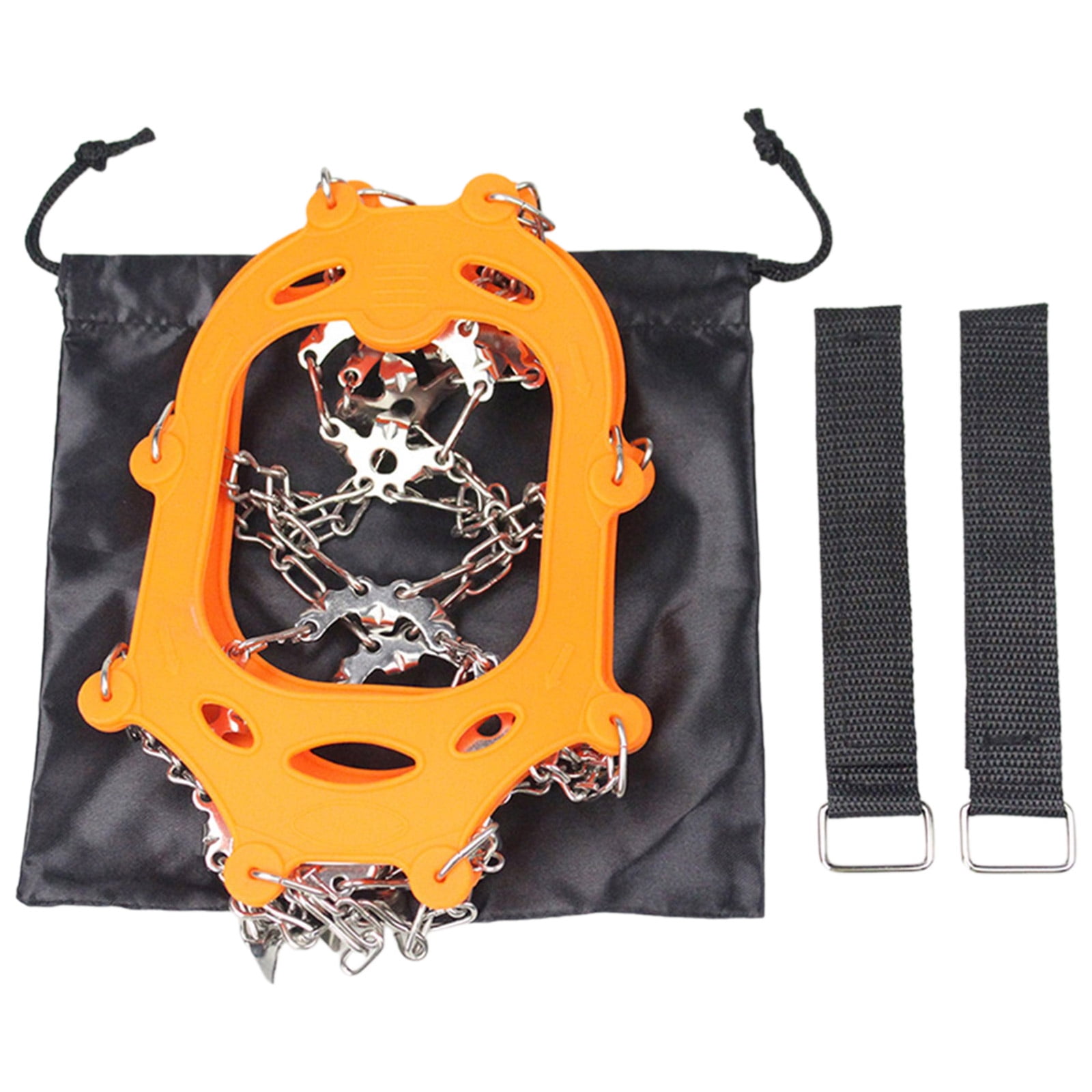 BIBABLYKE Crampons Ice Cleats Safety Traction Cleats Snow Ice Grips 23 ...