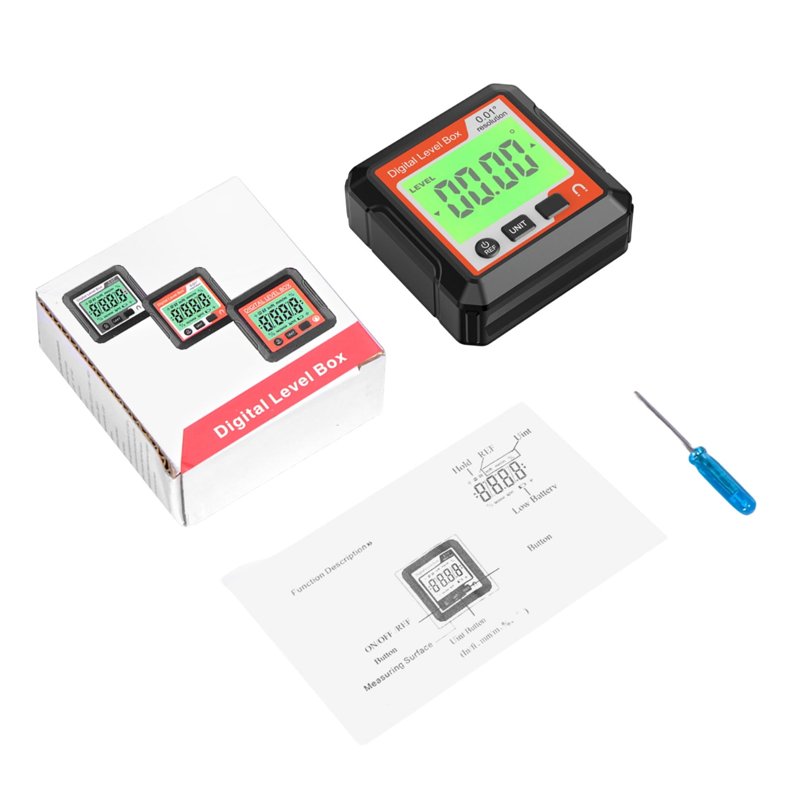 BIBABLYKE Digital Electronic Tool And angles Gauges with Magnetic Base ...