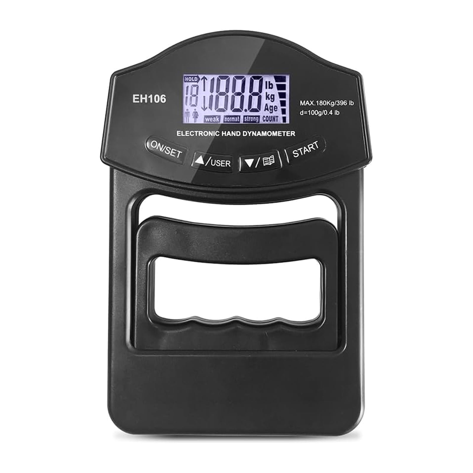 BIBABLYKE Digital Hand Strength Meter Electronic Grip Strength Gauge ...
