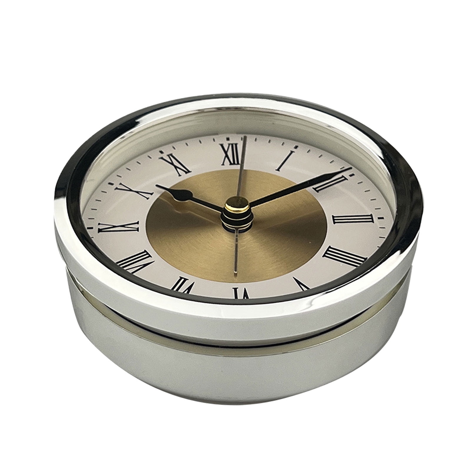 BIBABLYKE Elegant 3.5Inch Quartzs Alarm Clock Face Insert with Roman ...