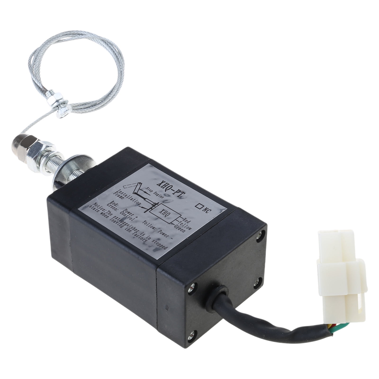 BIBABLYKE Engine Fuel Shutoff Solenoid Valves 12V/24V, Electric Stop ...