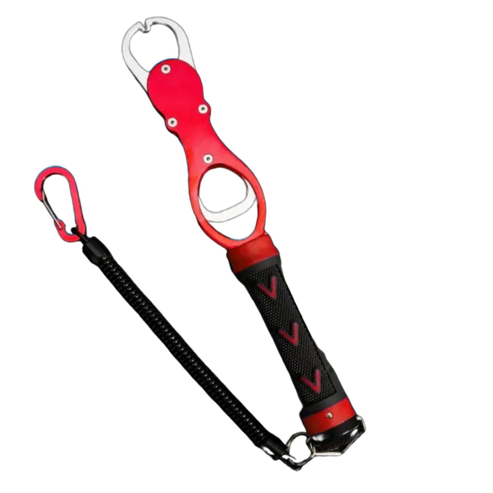 BIBABLYKE Fishing Lip Grabber with Scale Aluminum Alloys Fishes Grabber ...