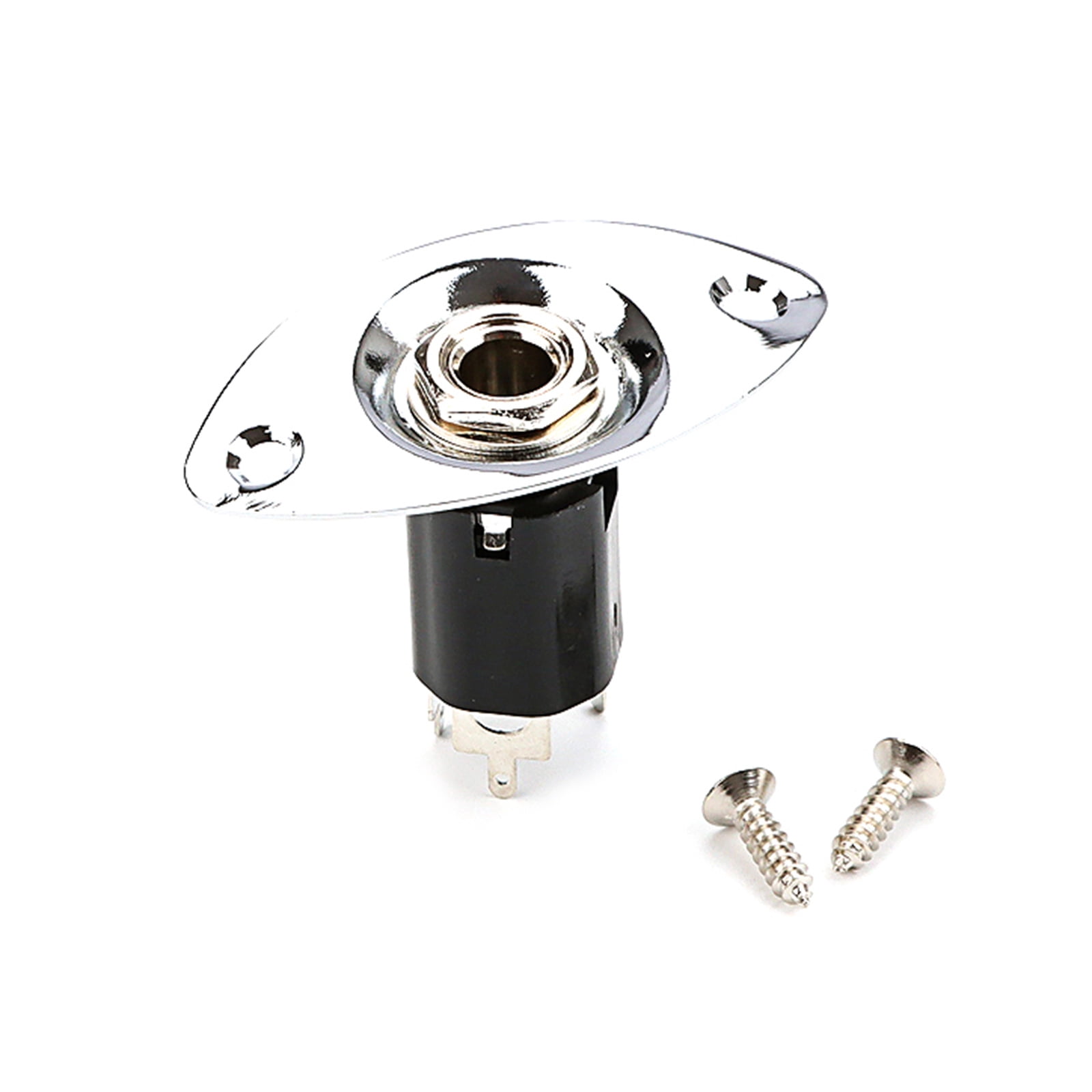 BIBABLYKE Guitar Output Jacks Socket Plug Oval Output Input Jacks Plate ...