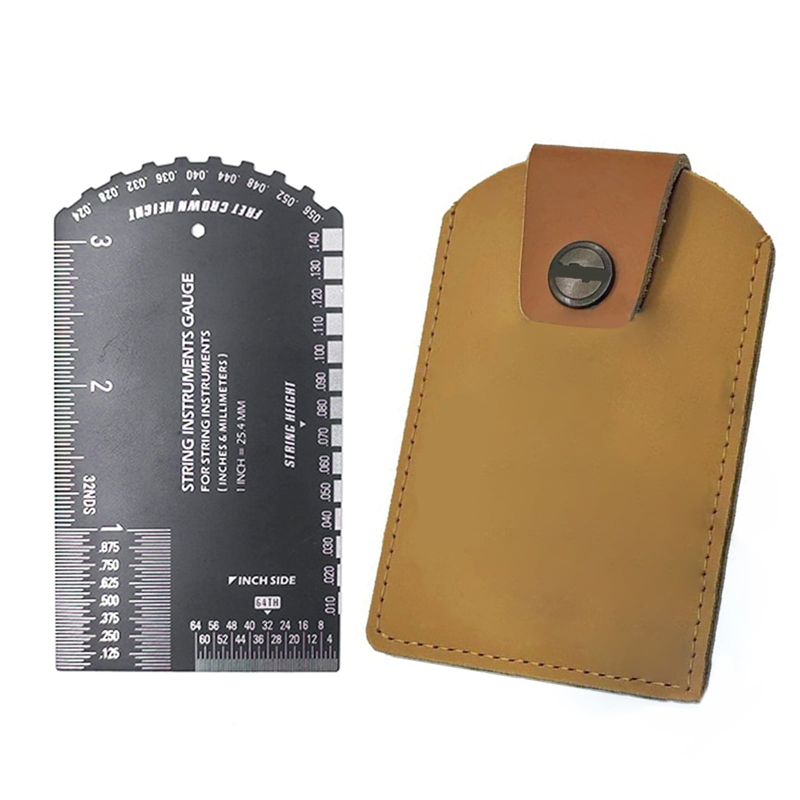 BIBABLYKE Guitar String Height Ruler String Action Gauge Ruler Guitar ...