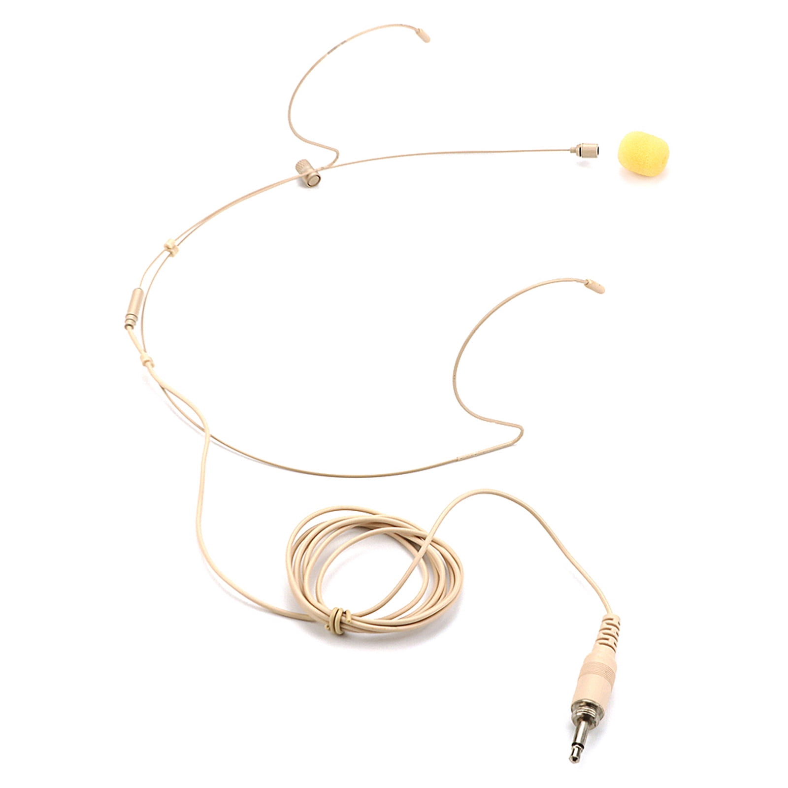 BIBABLYKE Headset Headworn Microphone 3.5mm Thread Screw Lock Head ...