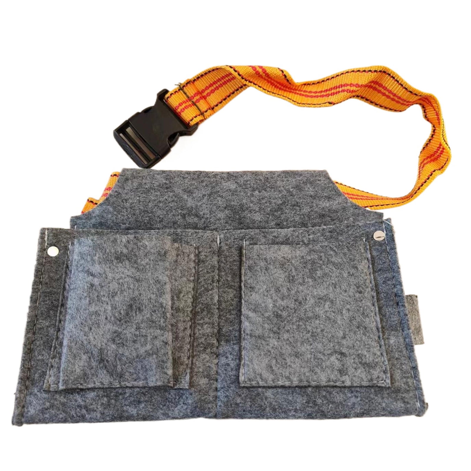 BIBABLYKE Heavy Duty Felt Tool Belt Pouch Waist Bag Work Apron with ...