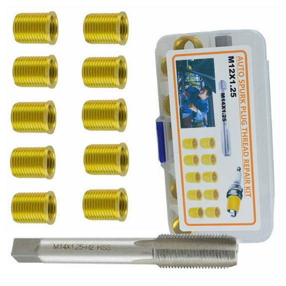 BIBABLYKE High Precise Spark Plugs Thread Repair Kit M12x1.25 Simple ...