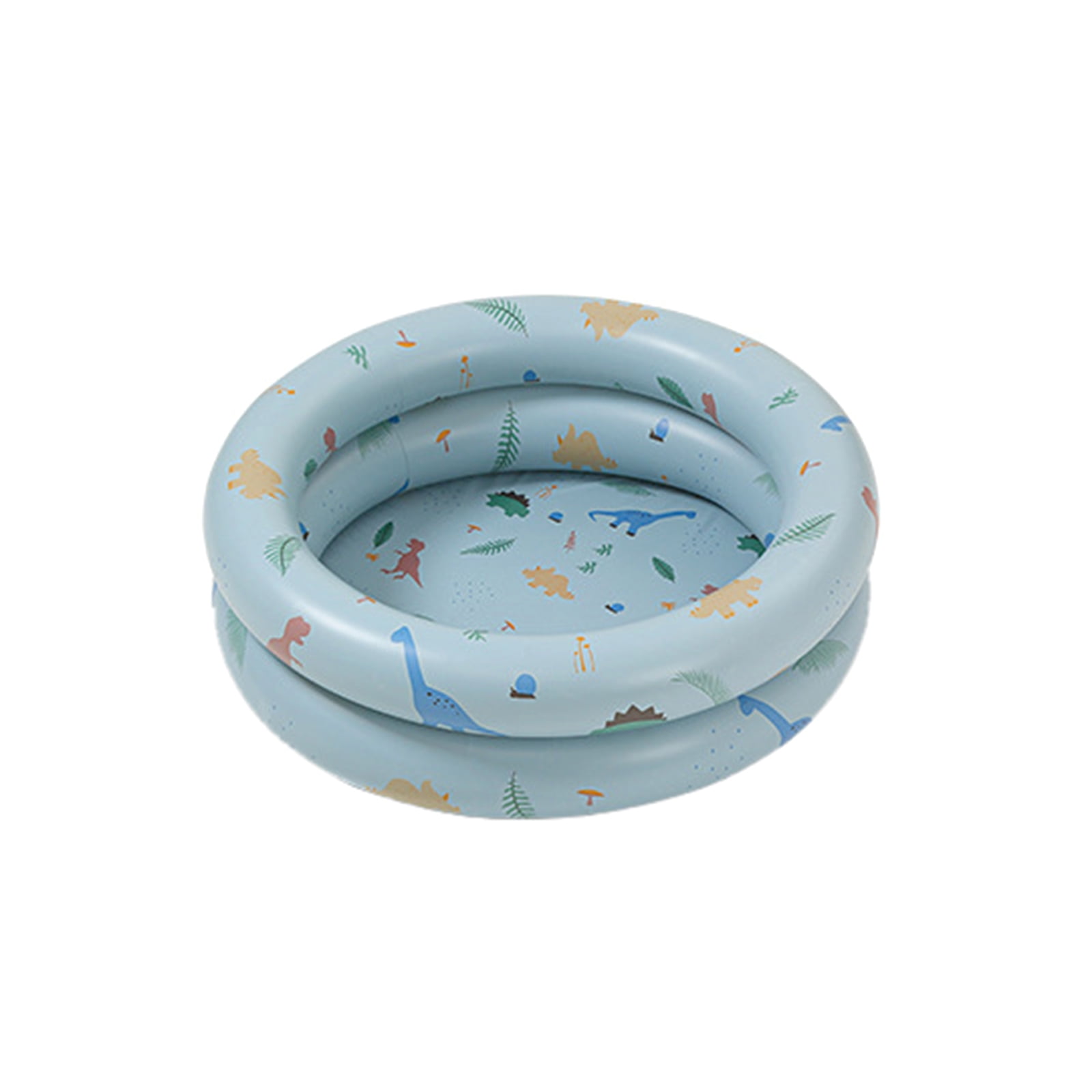 BIBABLYKE Inflatable Swimming Pool for Kids Round Inflatable Kiddie ...