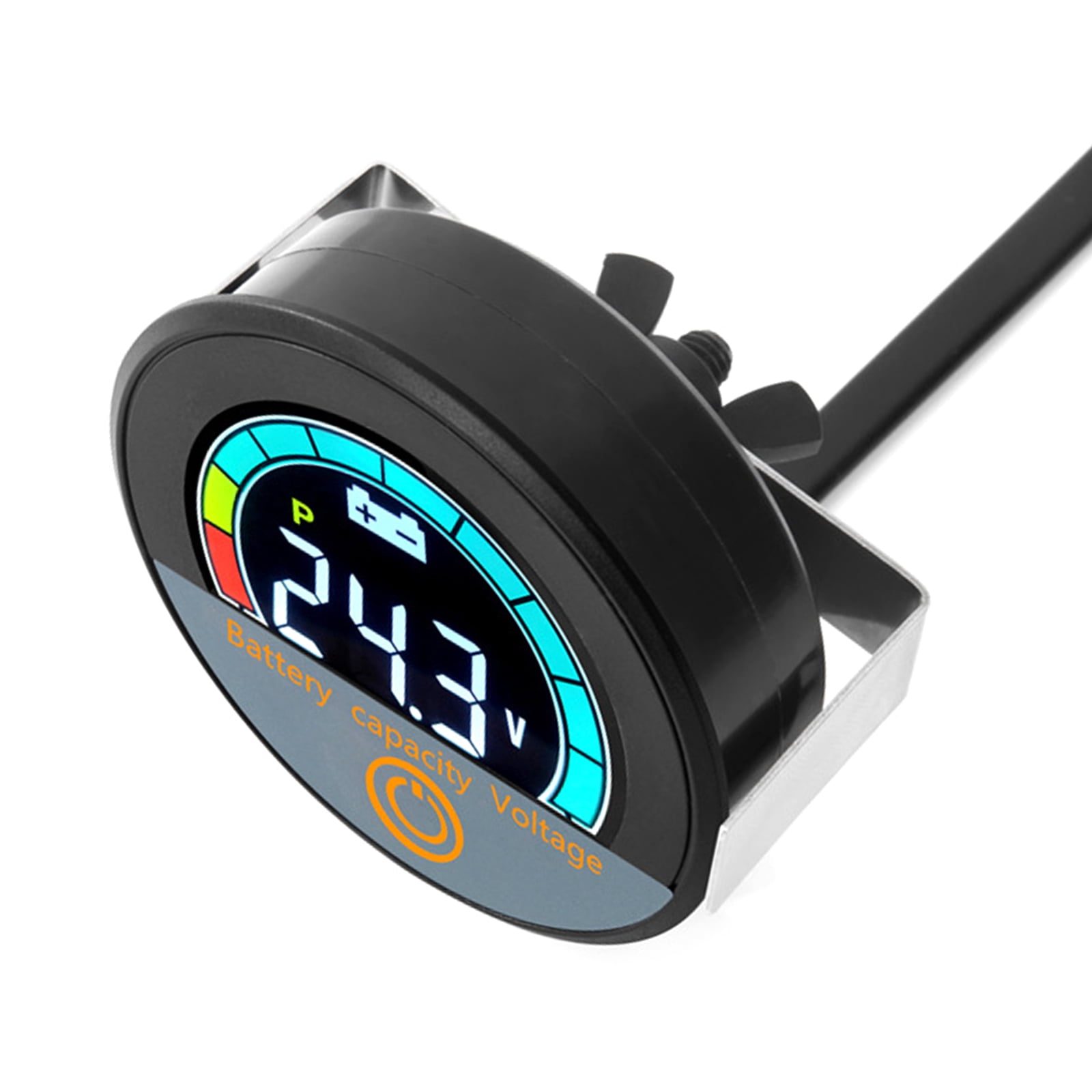 BIBABLYKE LCD Digital Voltmeter DC7-100V Two Wire Voltage Meter ...