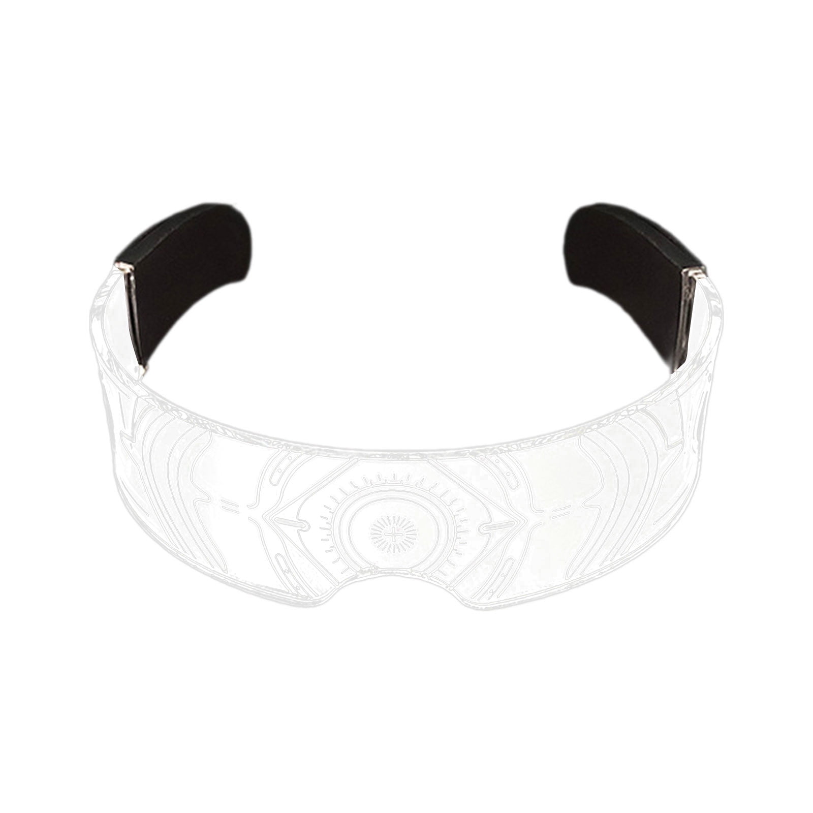 BIBABLYKE LED Glasses,LED Light Up Futuristic Glasses for Parties ...
