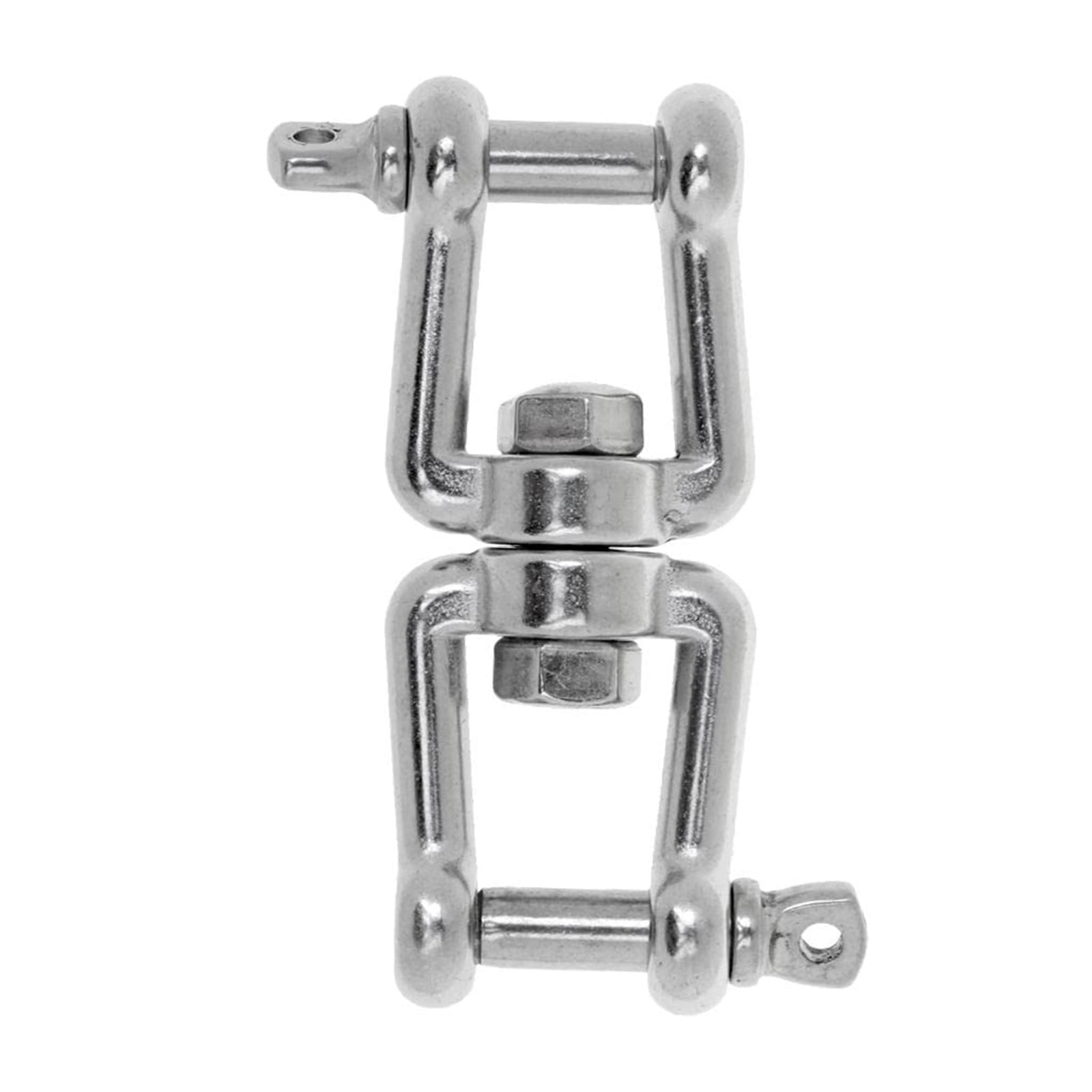 BIBABLYKE Marine Grade Steel Anchors Swivel Shackle with Double Swivel ...