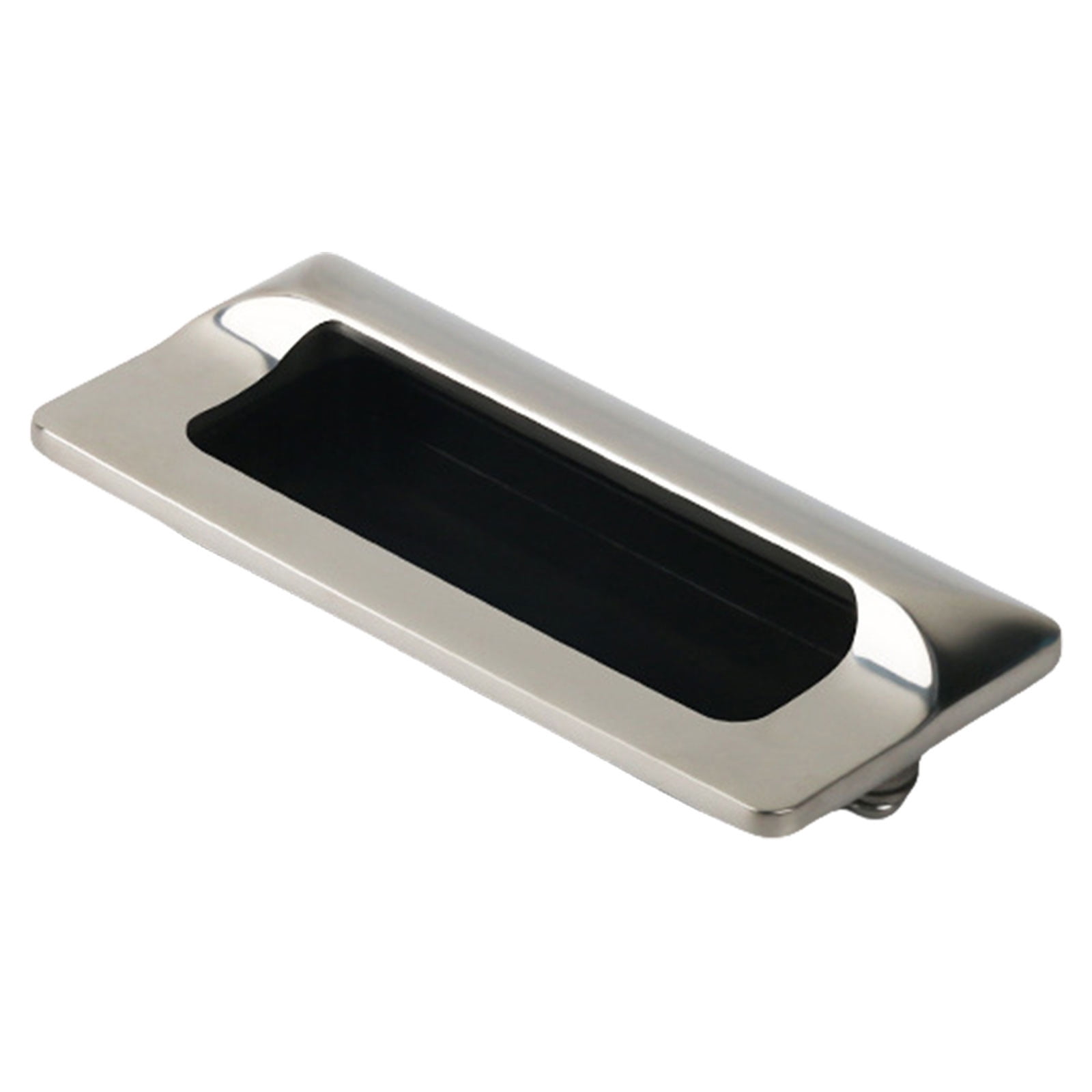 BIBABLYKE Metal Recessed Cabinet Handles Drawer Pulls Invisible Flush ...