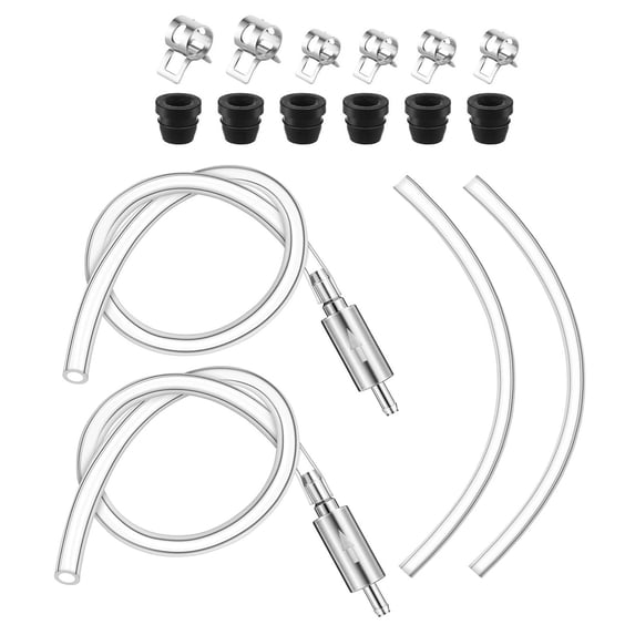 BIBABLYKE Motorcycle Brake Bleeder Kit with Caps and Clamp Brake ...