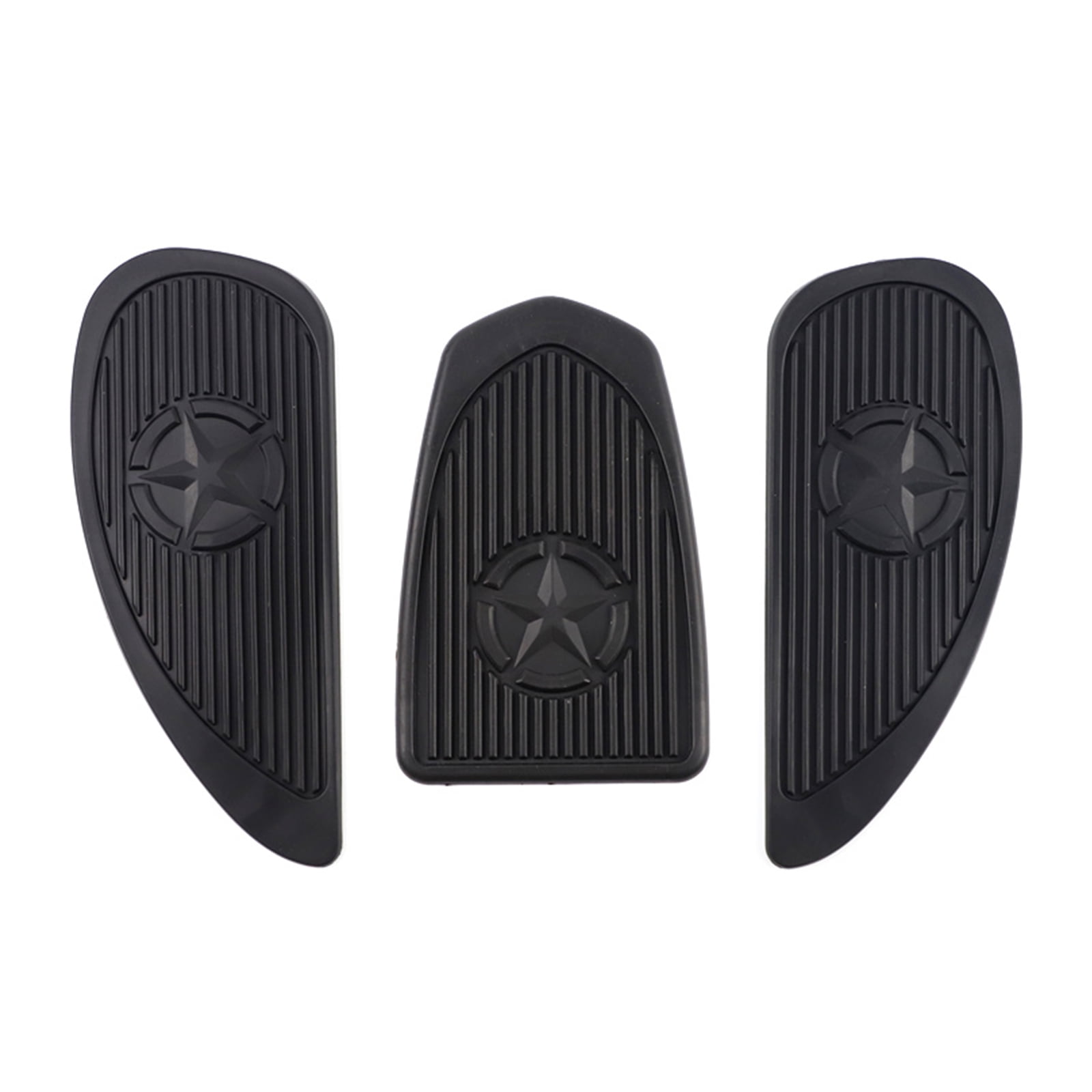 BIBABLYKE Motorcycle Tank Pad Universal Tank Pad Sticker Decal Rubber ...