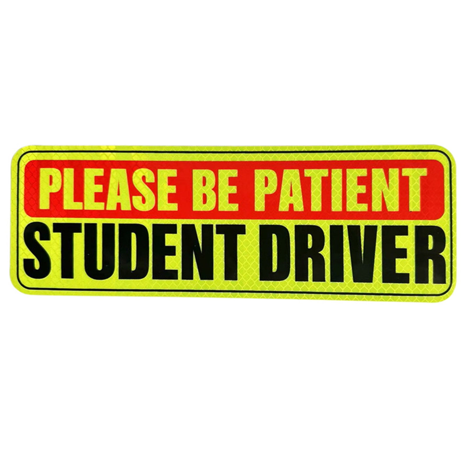 BIBABLYKE New Driver Magnet Safety Warning Driver Magnet for Car Please ...