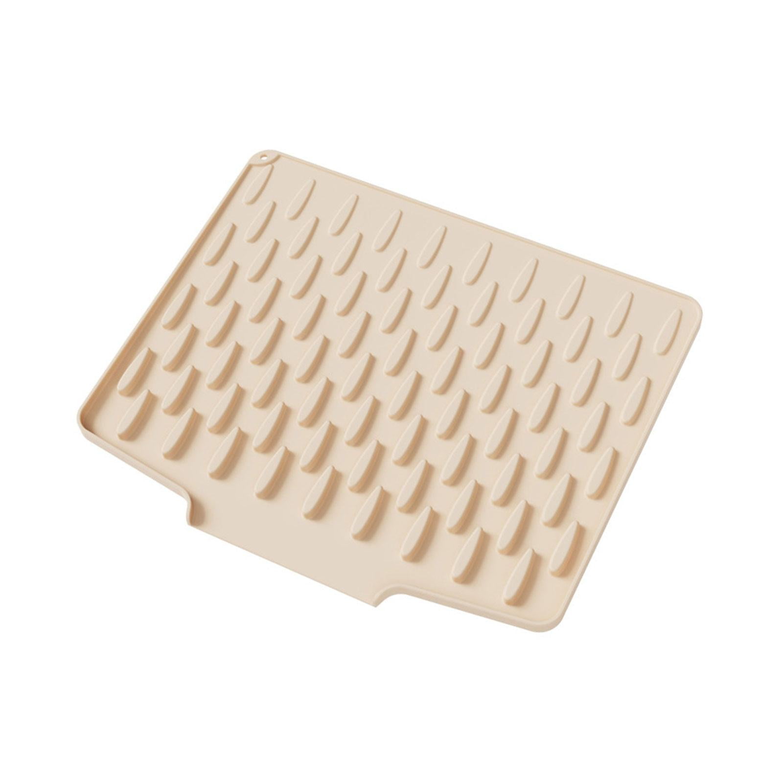 BIBABLYKE Nonslip Silicone Countertop Drip Tray Sloped Design Drainage ...