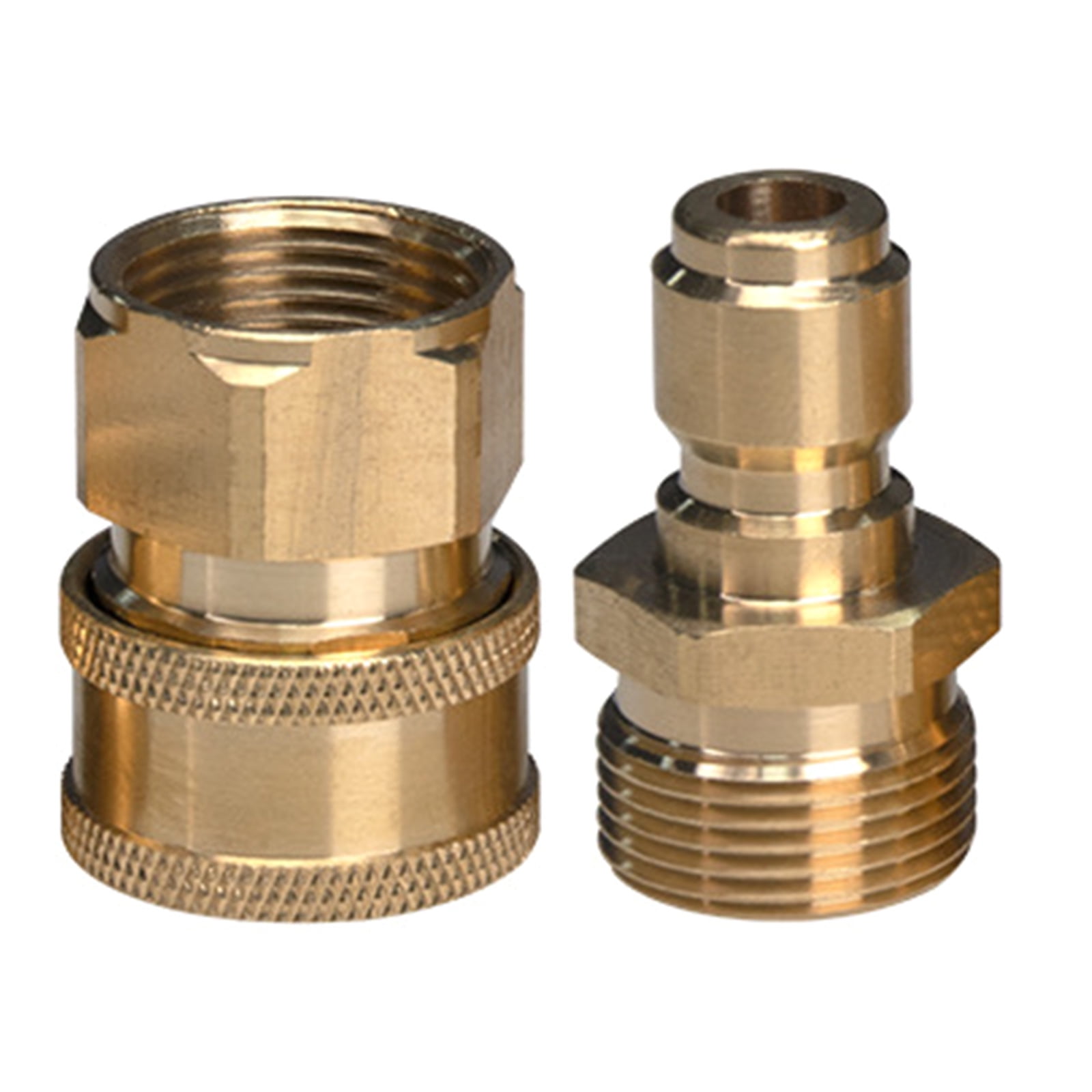 BIBABLYKE Pack Of 2 Brass Quick Connectors M22 Female & M22 Male Water ...