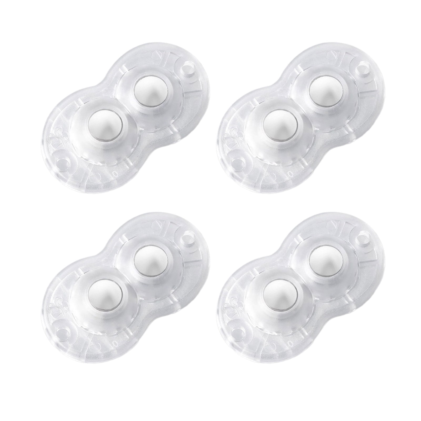 BIBABLYKE Pack Of 4 Nylon double Wheel Furniture Casters with Adhesive ...