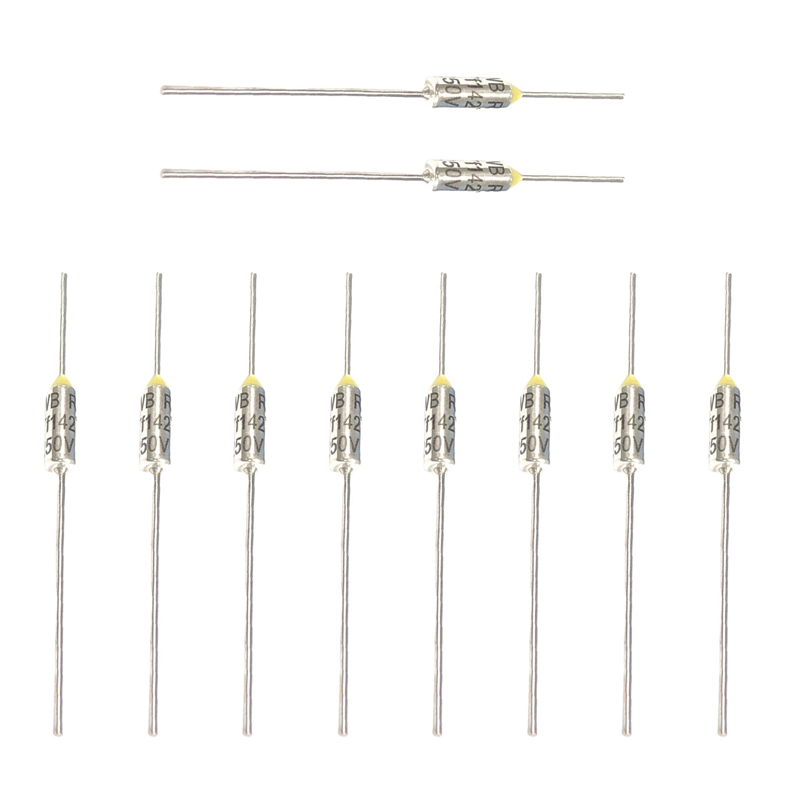 BIBABLYKE Pack of 10 Metal Thermal Cutoffs Thermal Fuses for Motor ...