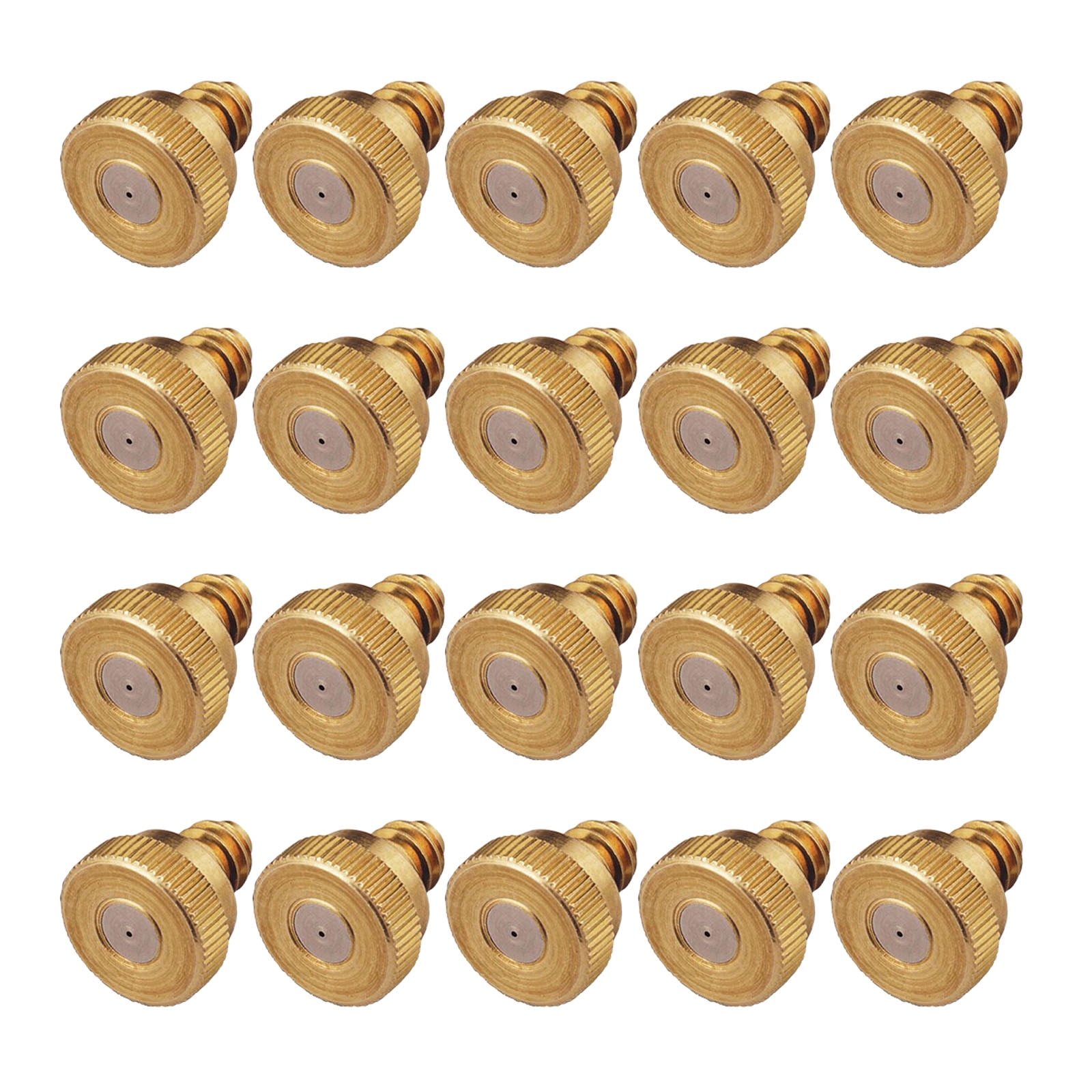 BIBABLYKE Pack of 20 Brass Misting Nozzles Heavy Duty 0.5mm Orifice ...