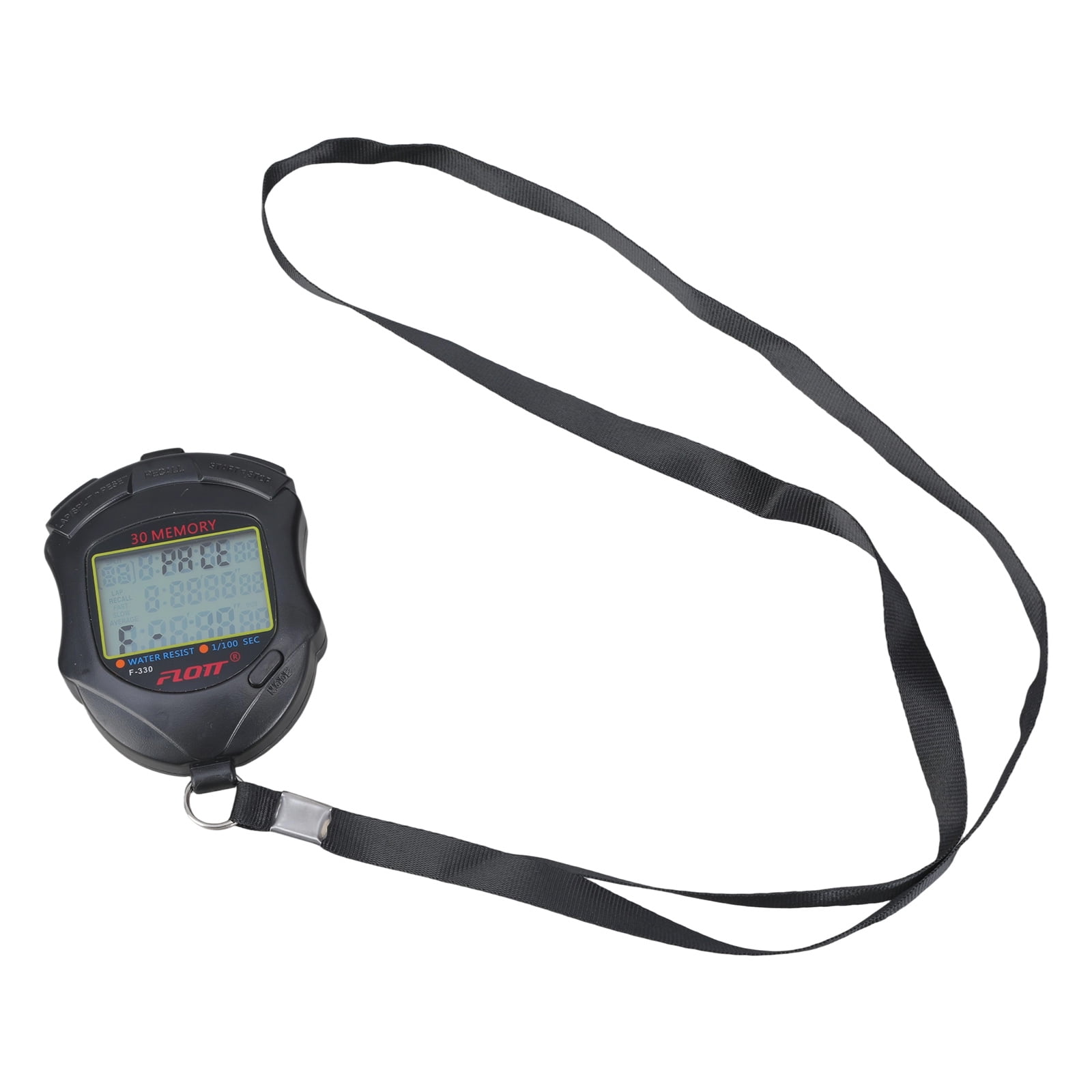 BIBABLYKE Professional Timer Stopwatches 10/30/60/100 Lap Memory ...