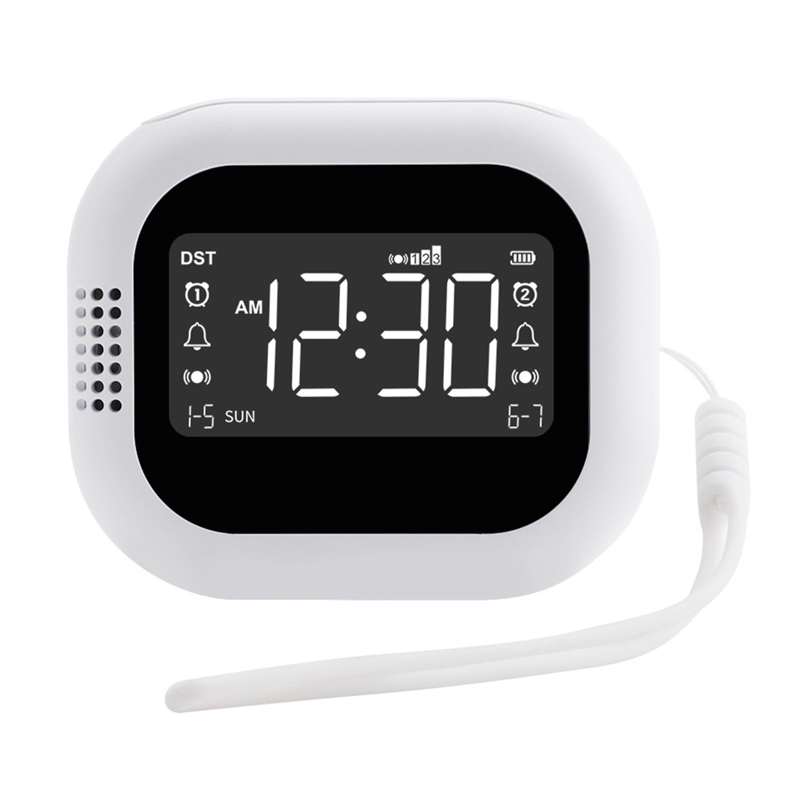 BIBABLYKE Rechargeable Vibrating Alarm Clock for Heavy Sleepers ...