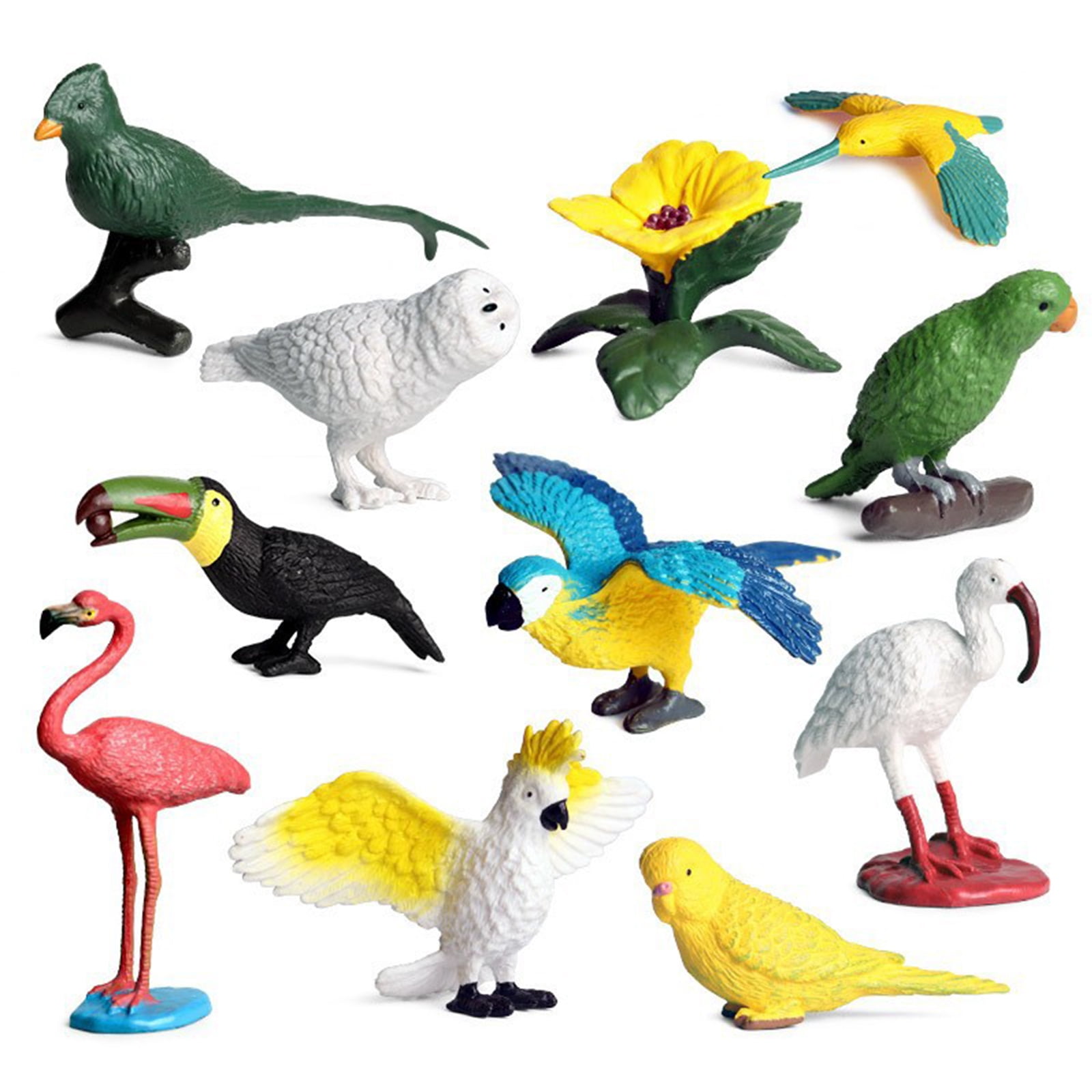 BIBABLYKE Scientific Realistic Bird Figurines Toy for Kids&Adults Trick ...