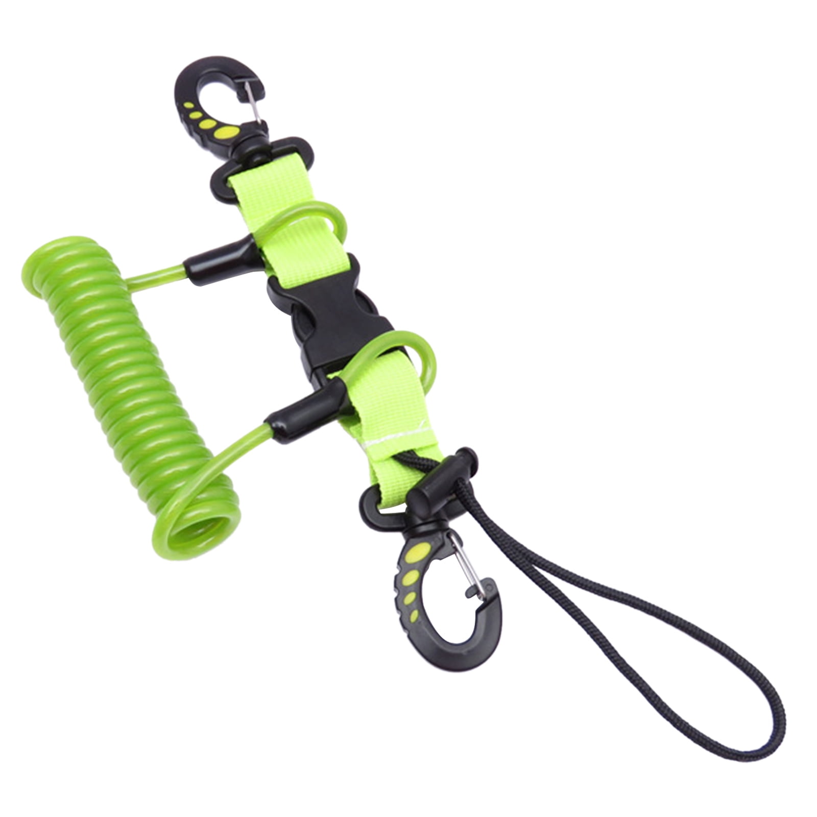 BIBABLYKE Scubas Diving Lanyard Steel Wire Spring Coiled Heavy Duty ...