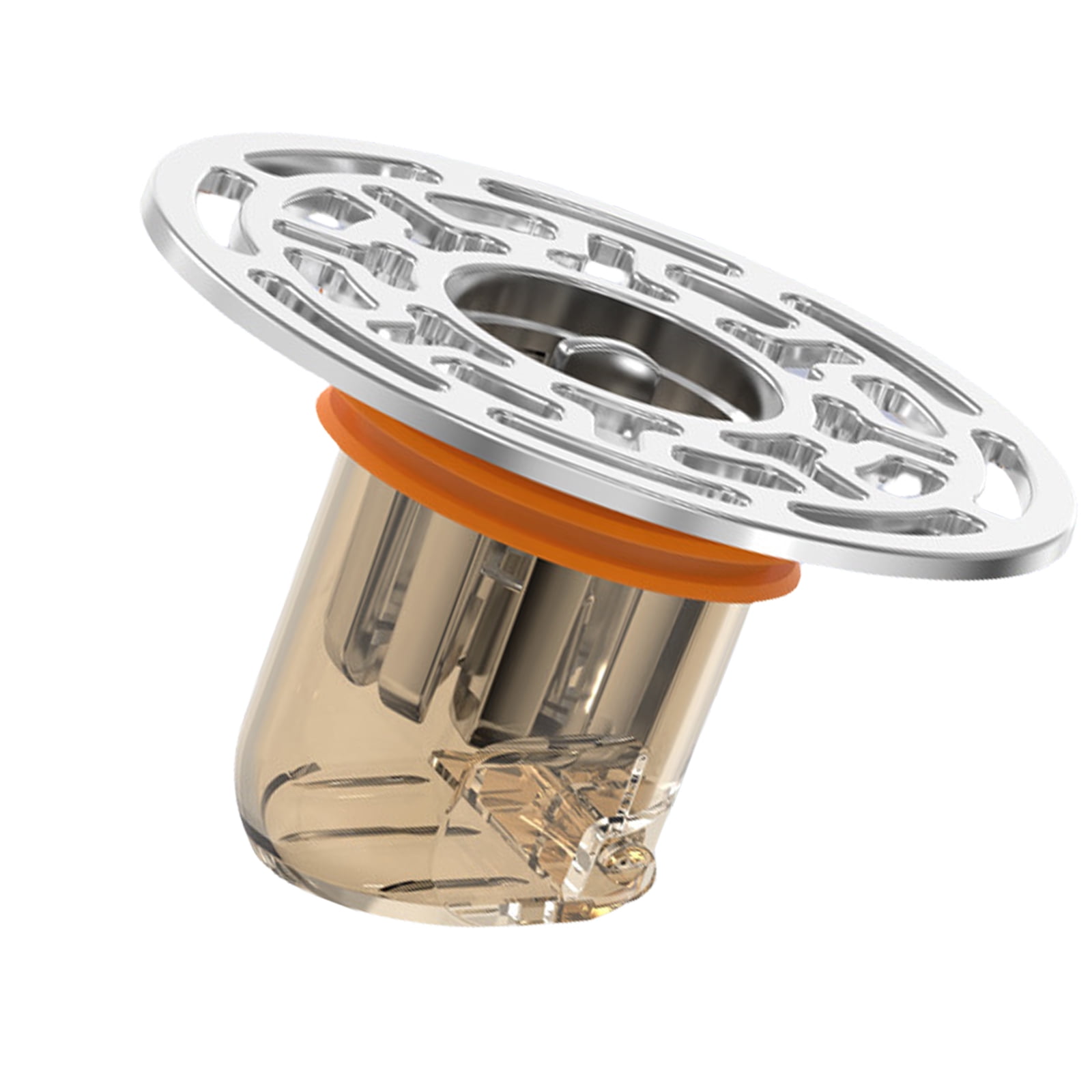BIBABLYKE Self-Closing Floor Drain Antiodor Drainer Shower Strainer ...